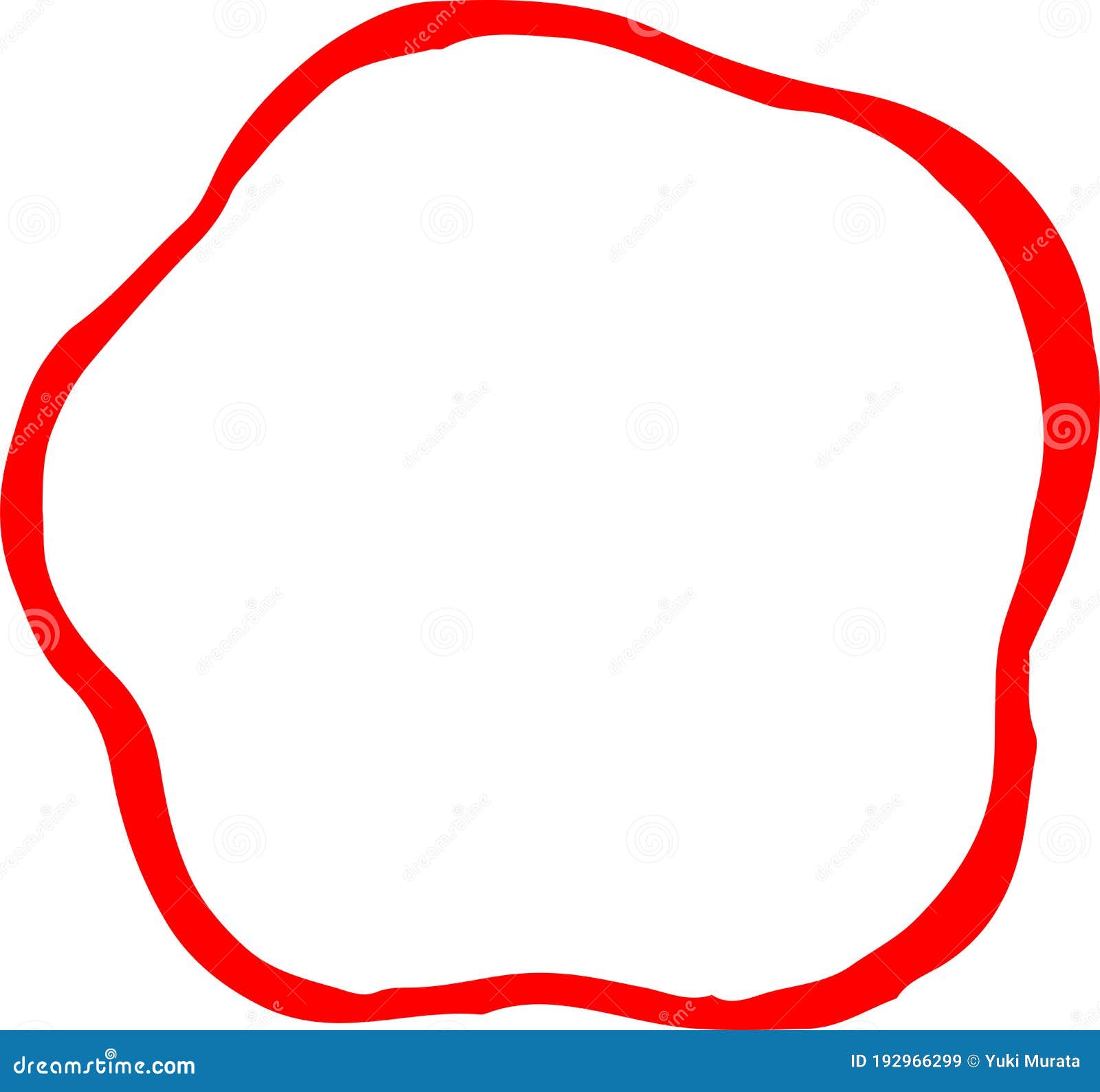Handwritten Red Circle Variations Stock Vector - Illustration of ...