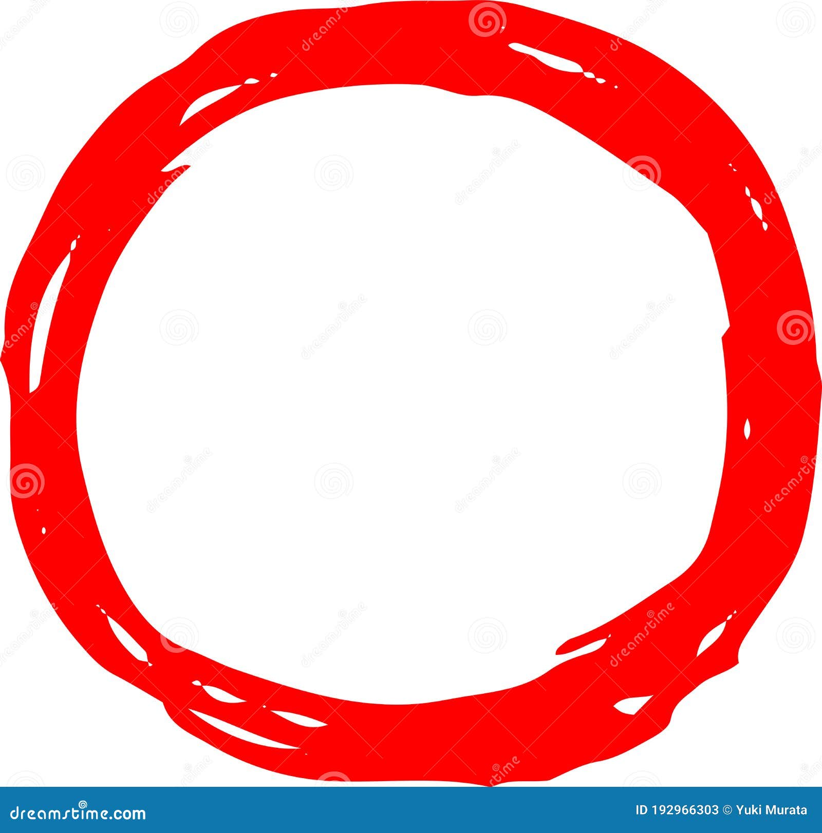 Handwritten Red Circle Variations Stock Vector - Illustration of answer ...