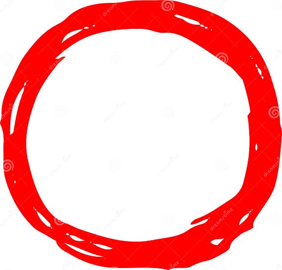 Handwritten Red Circle Variations Stock Vector - Illustration of answer ...