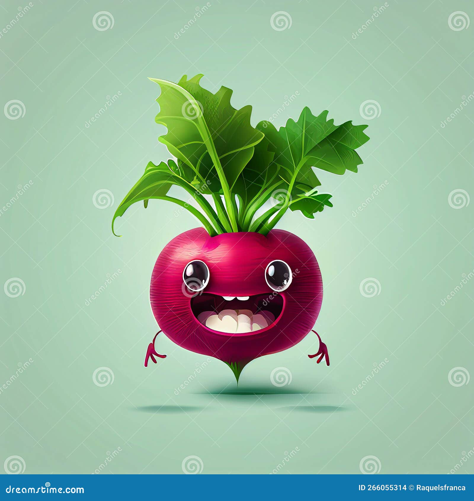 Illustration of a Happy Beet Stock Illustration - Illustration of ...