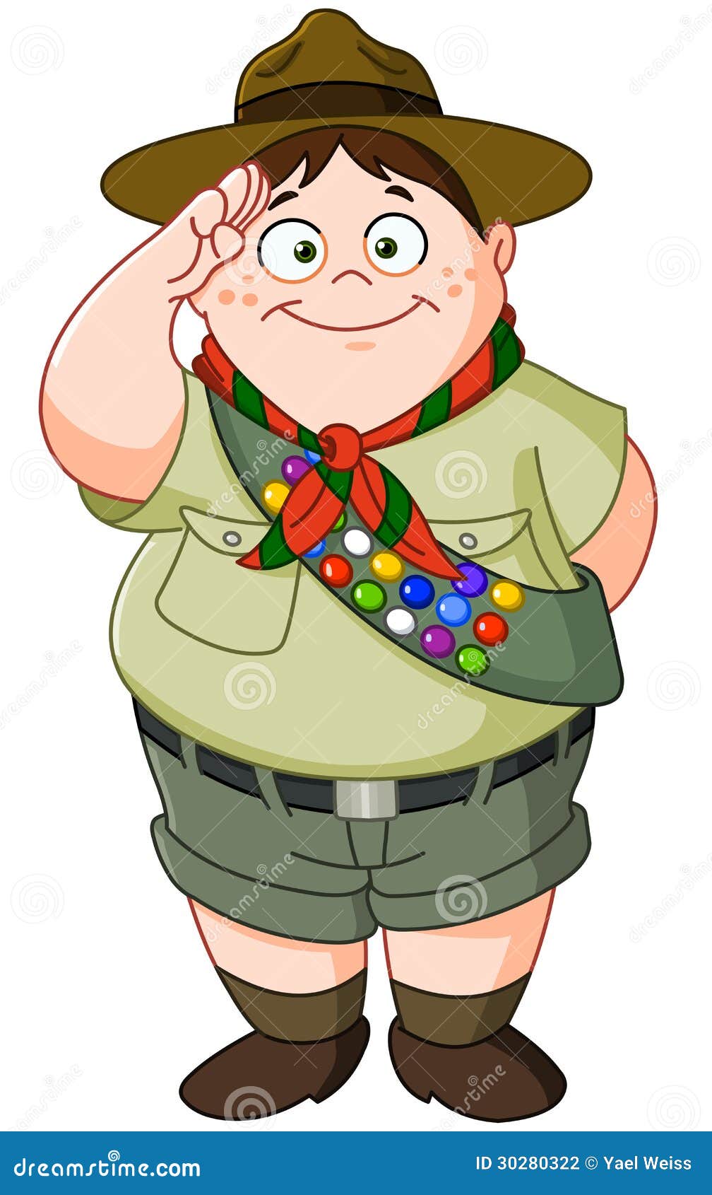 Boy Scout Vector Illustration | CartoonDealer.com #30280322