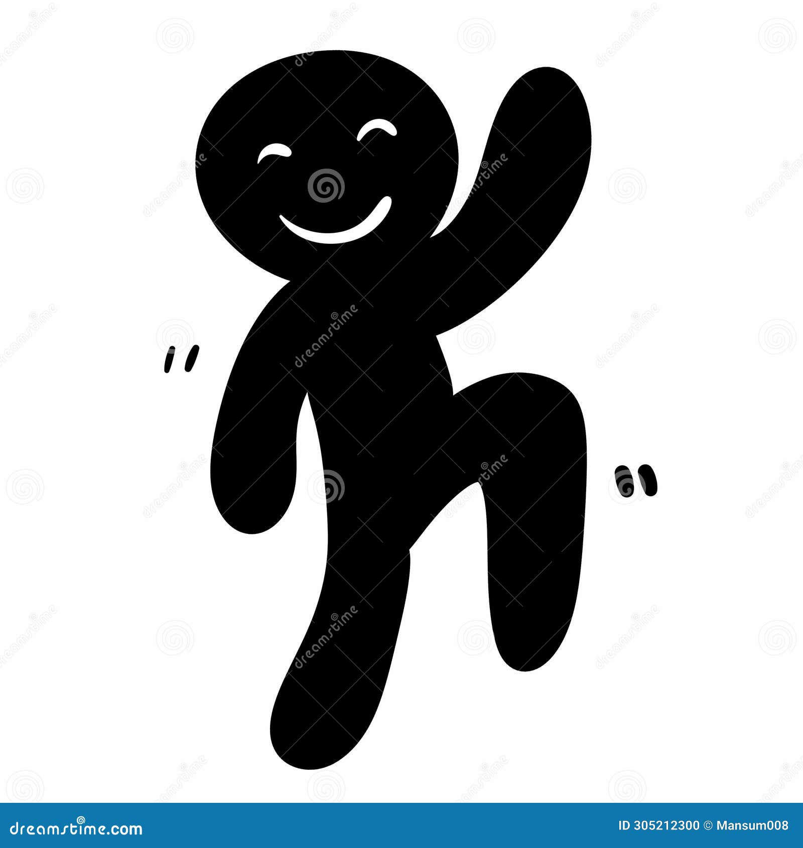 Illustration of Happy Cartoon Character Stock Illustration ...