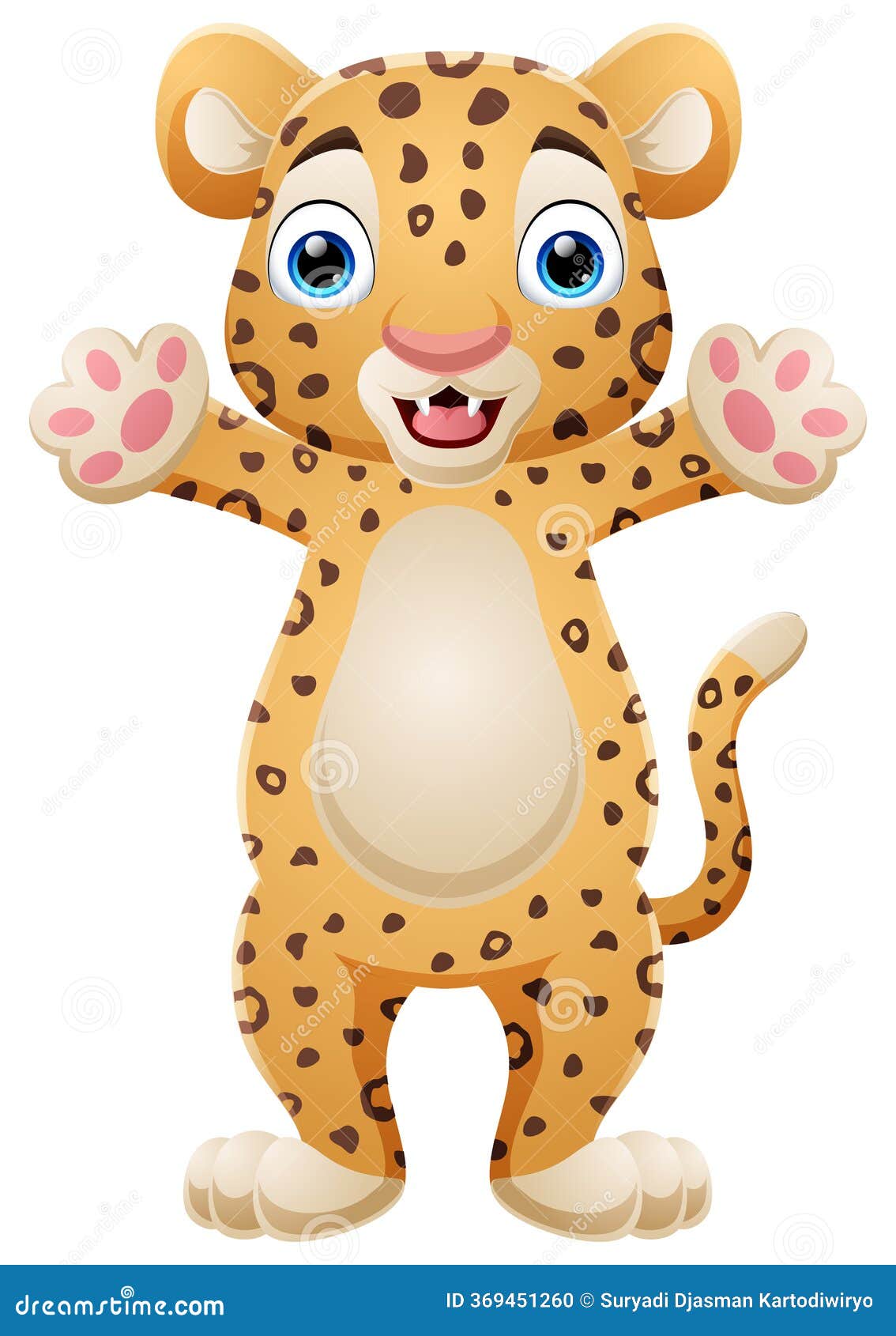 Scary Leopard Roaring Stock Image | CartoonDealer.com #8280205
