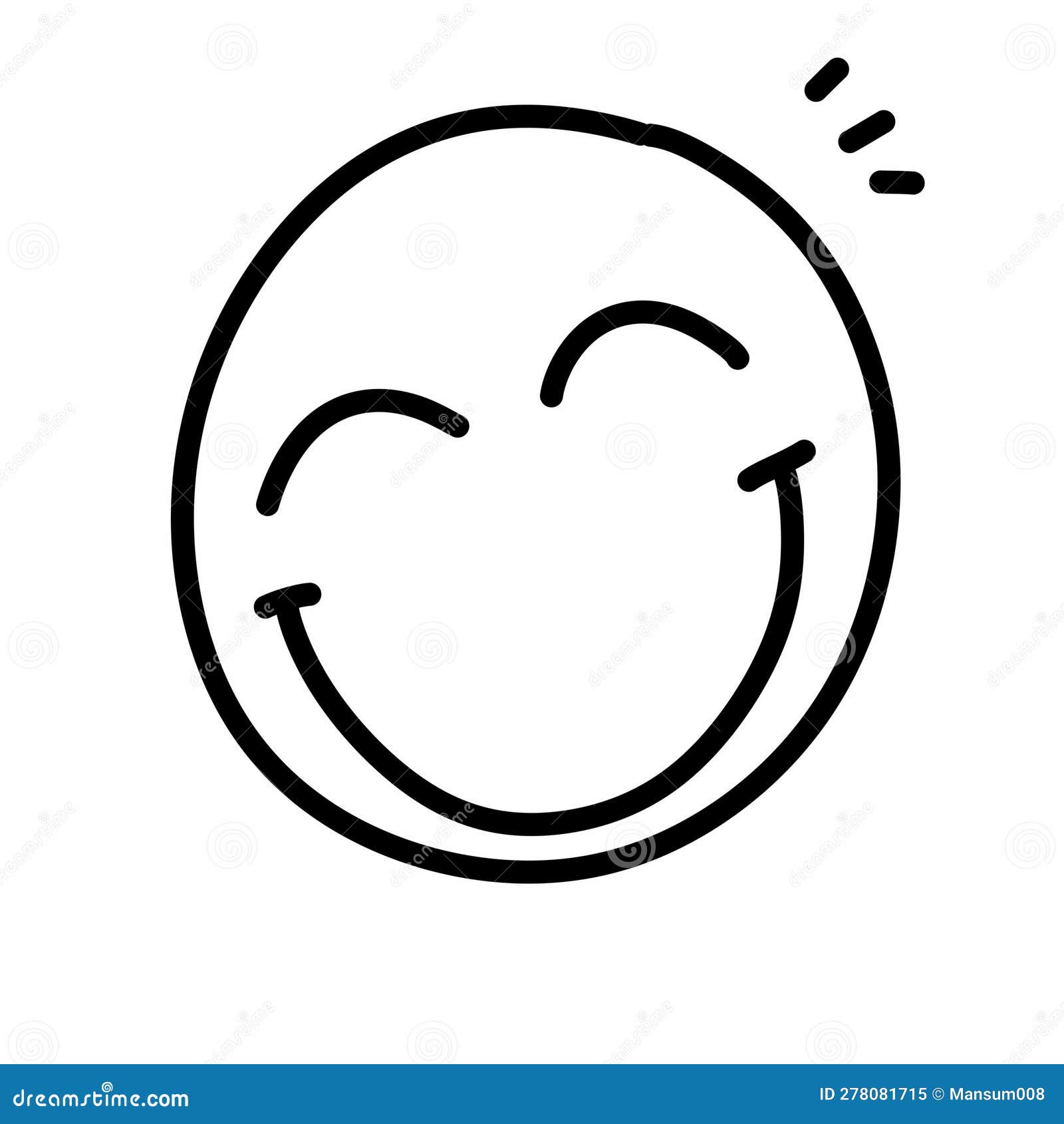 Illustration of a Happy Face Stock Illustration - Illustration of cute ...
