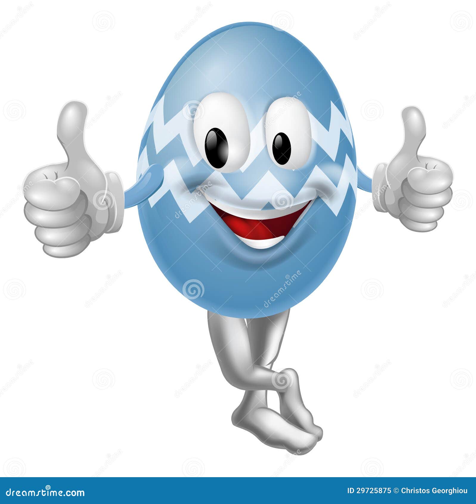 Cartoon Easter Egg Man stock vector. Illustration of design - 29725875