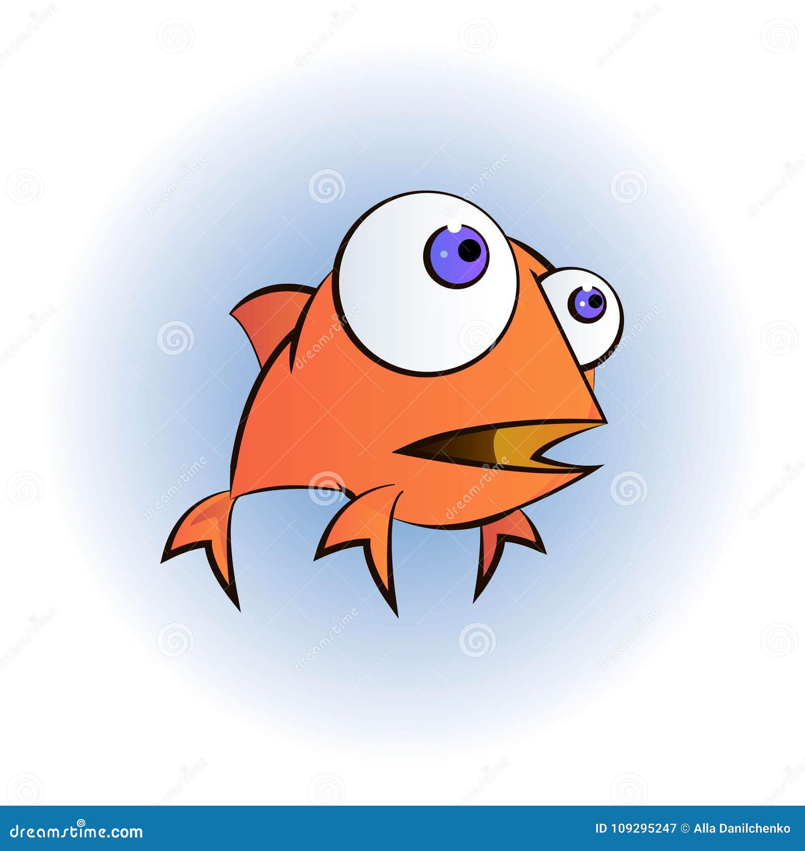 An Illustration of a Happy Goldfish Cartoon Character Stock Vector ... An Illustration of a Happy Goldfish Cartoon Character Stock Vector ...