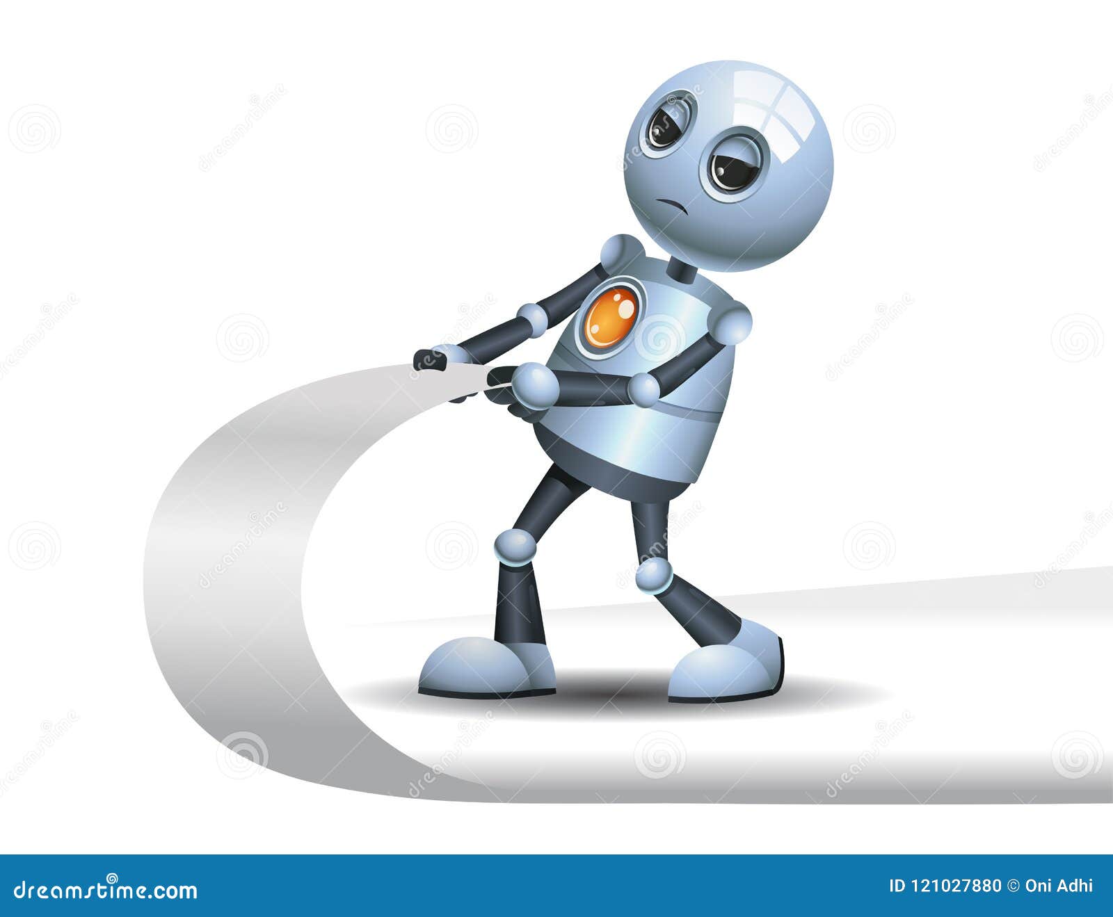 Robot Pulling A Weight On A Steel Cable Royalty-Free Stock Photography ...