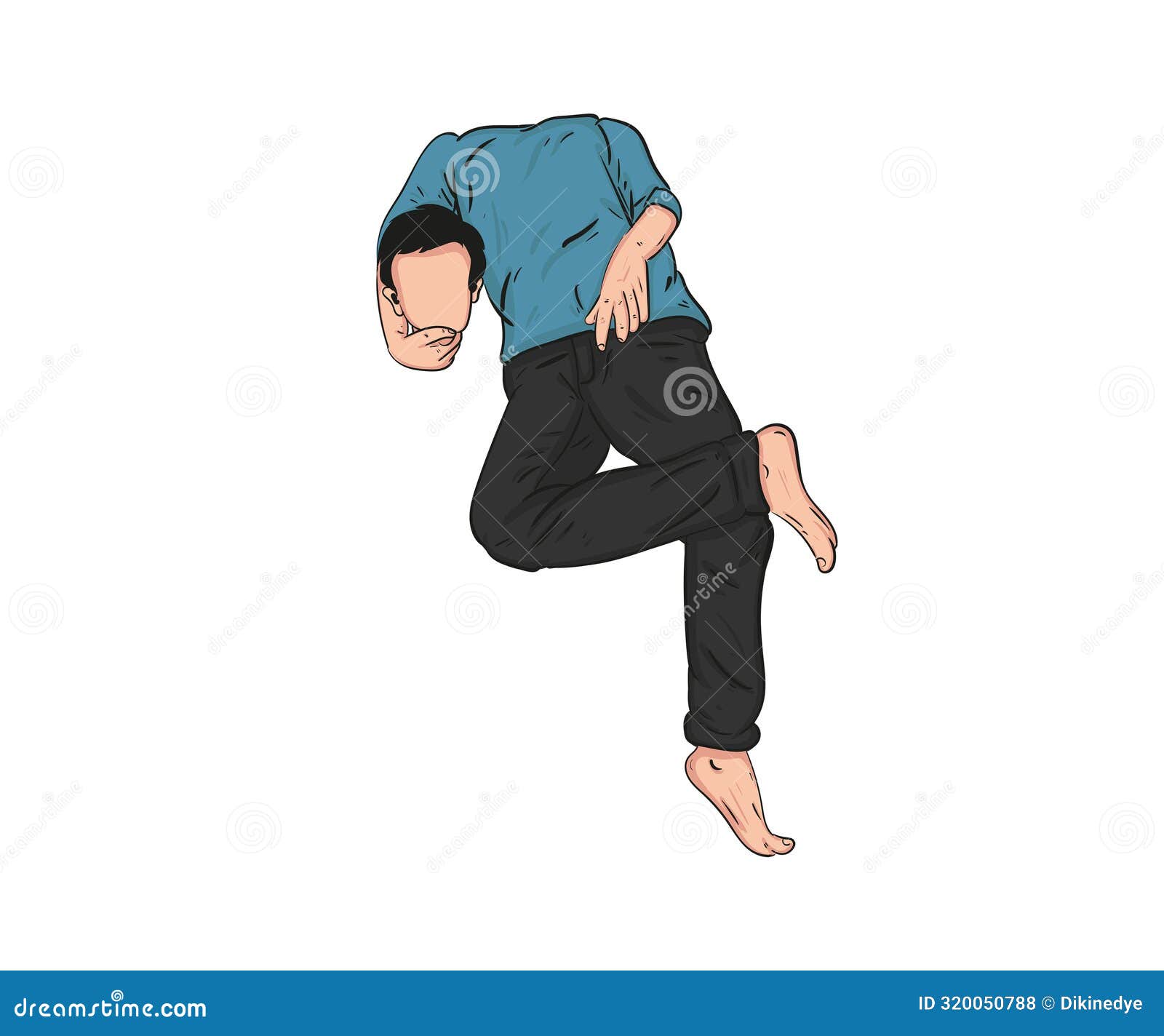 Illustration of the Head Separated from the Body Stock Illustration ...