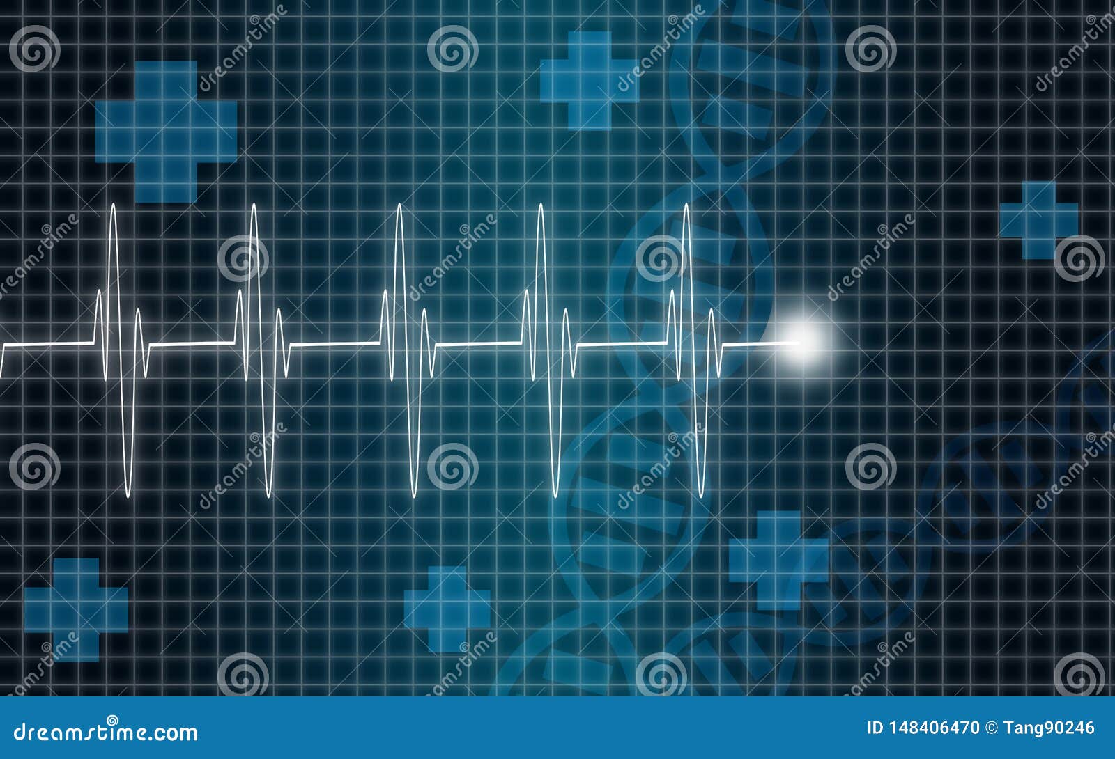 Illustration of Heart Machine Display Stock Illustration - Illustration ...