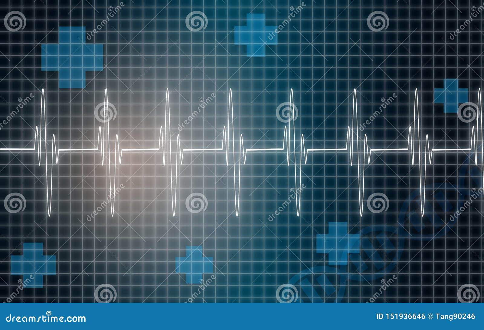 Illustration of Heart Machine Display Stock Illustration - Illustration ...