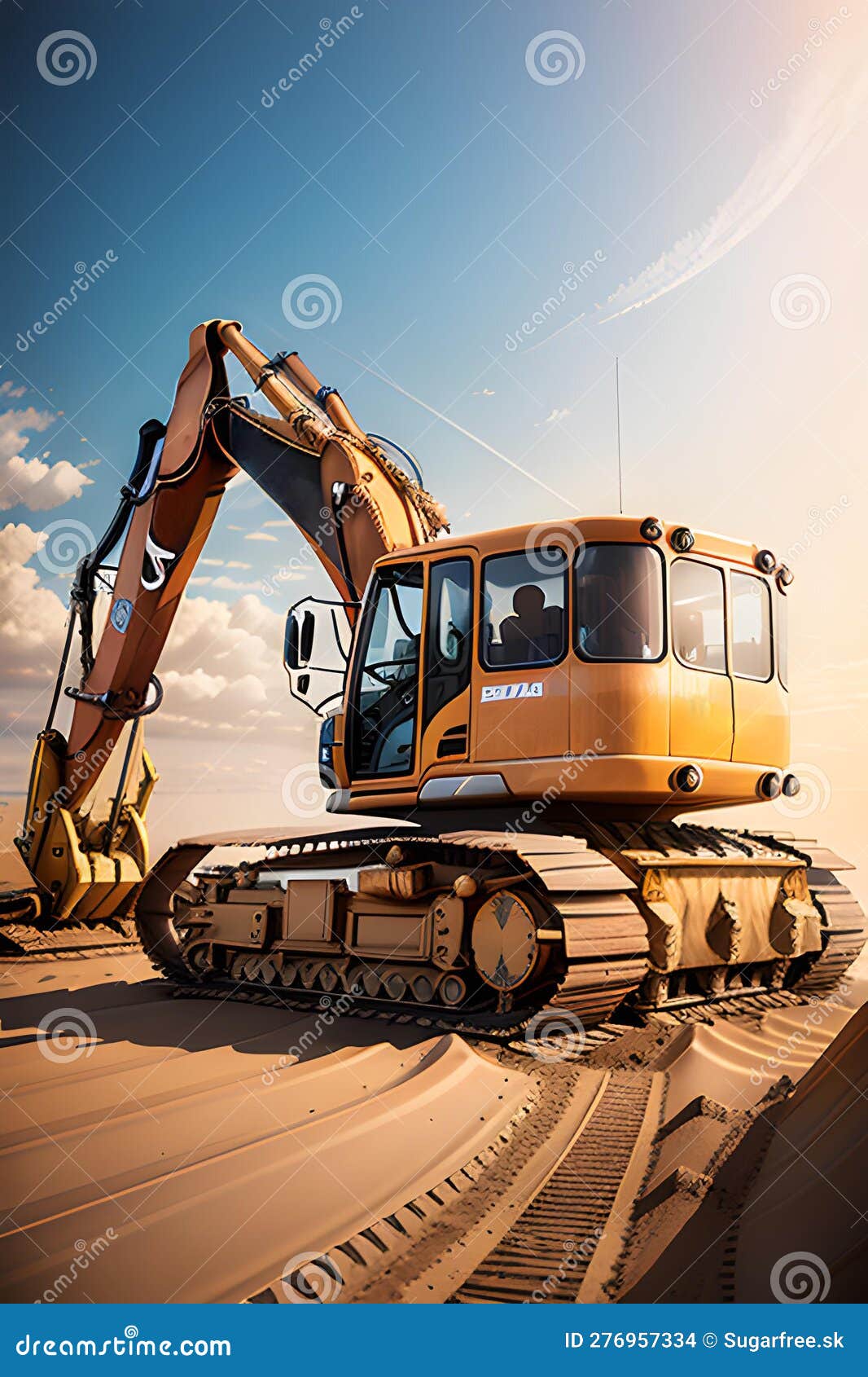 Illustration of Heavy Construction Machinery Stock Illustration ...