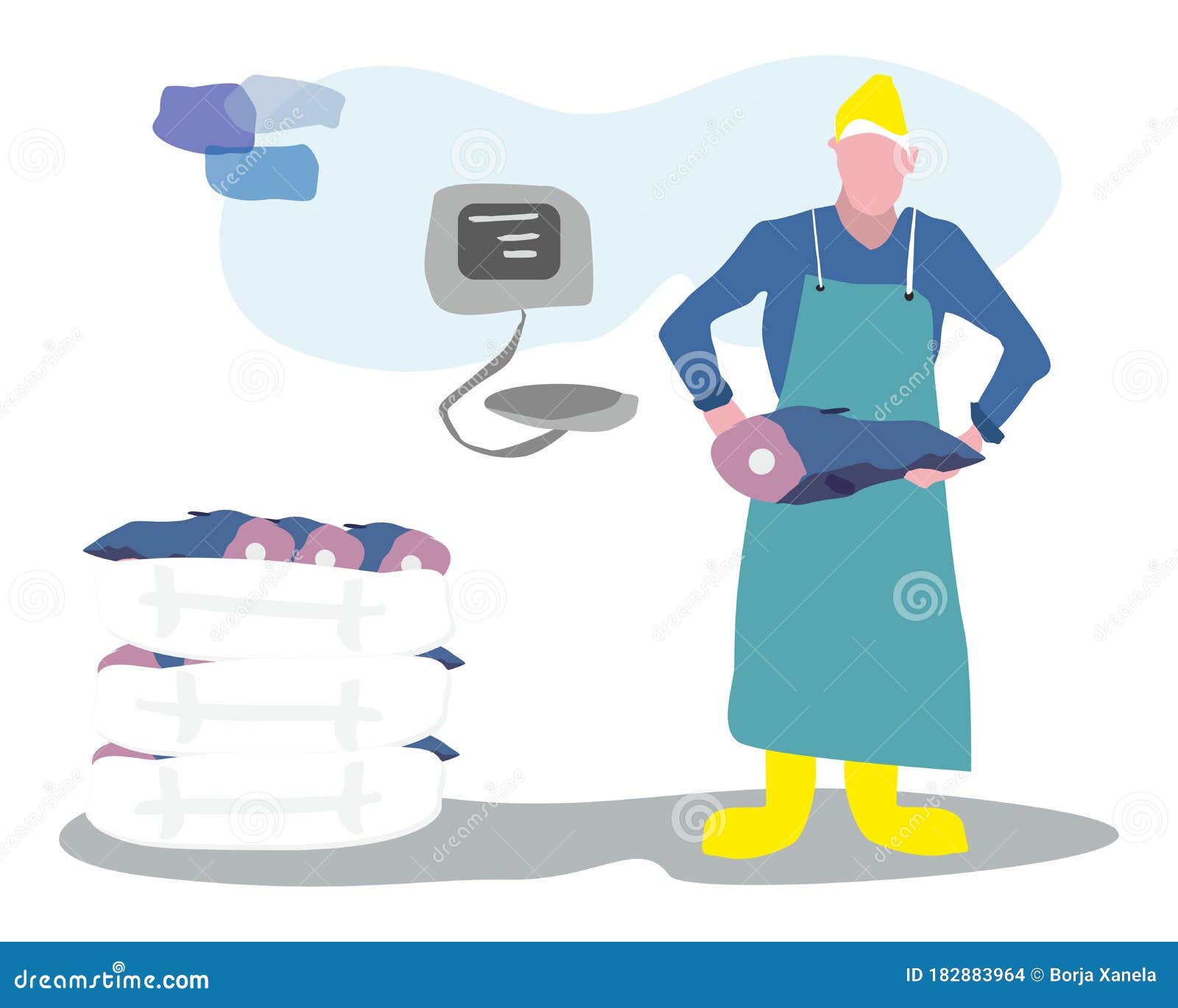 Heavy Fishmonger Stock Illustrations – 2 Heavy Fishmonger Stock ...