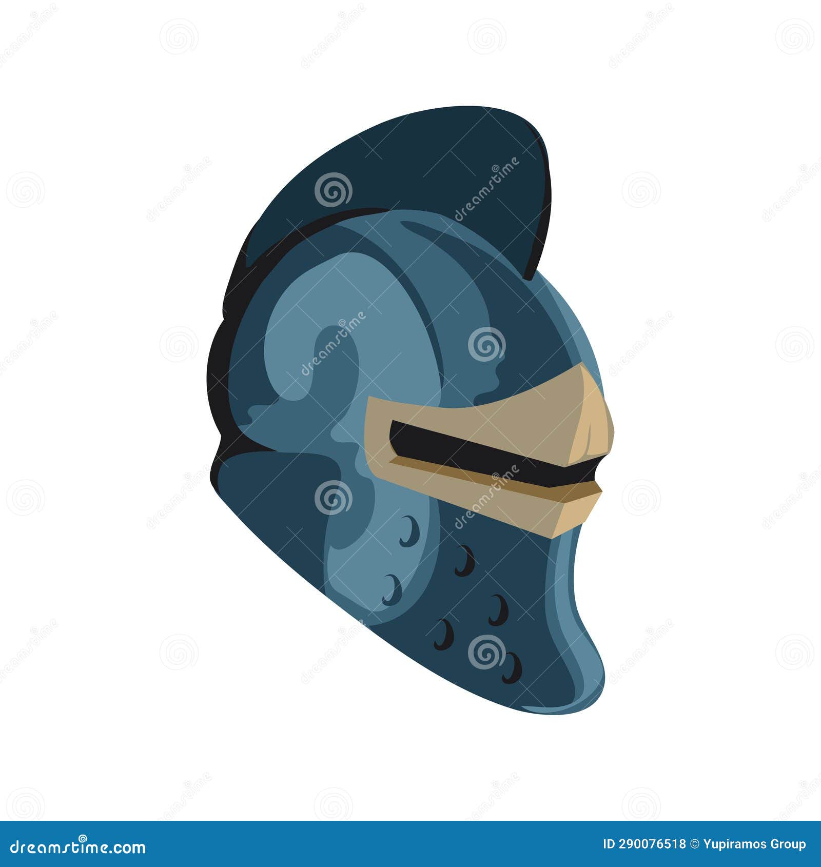 Illustration of a Helmet Design for Ancient Helmet Stock Illustration ...