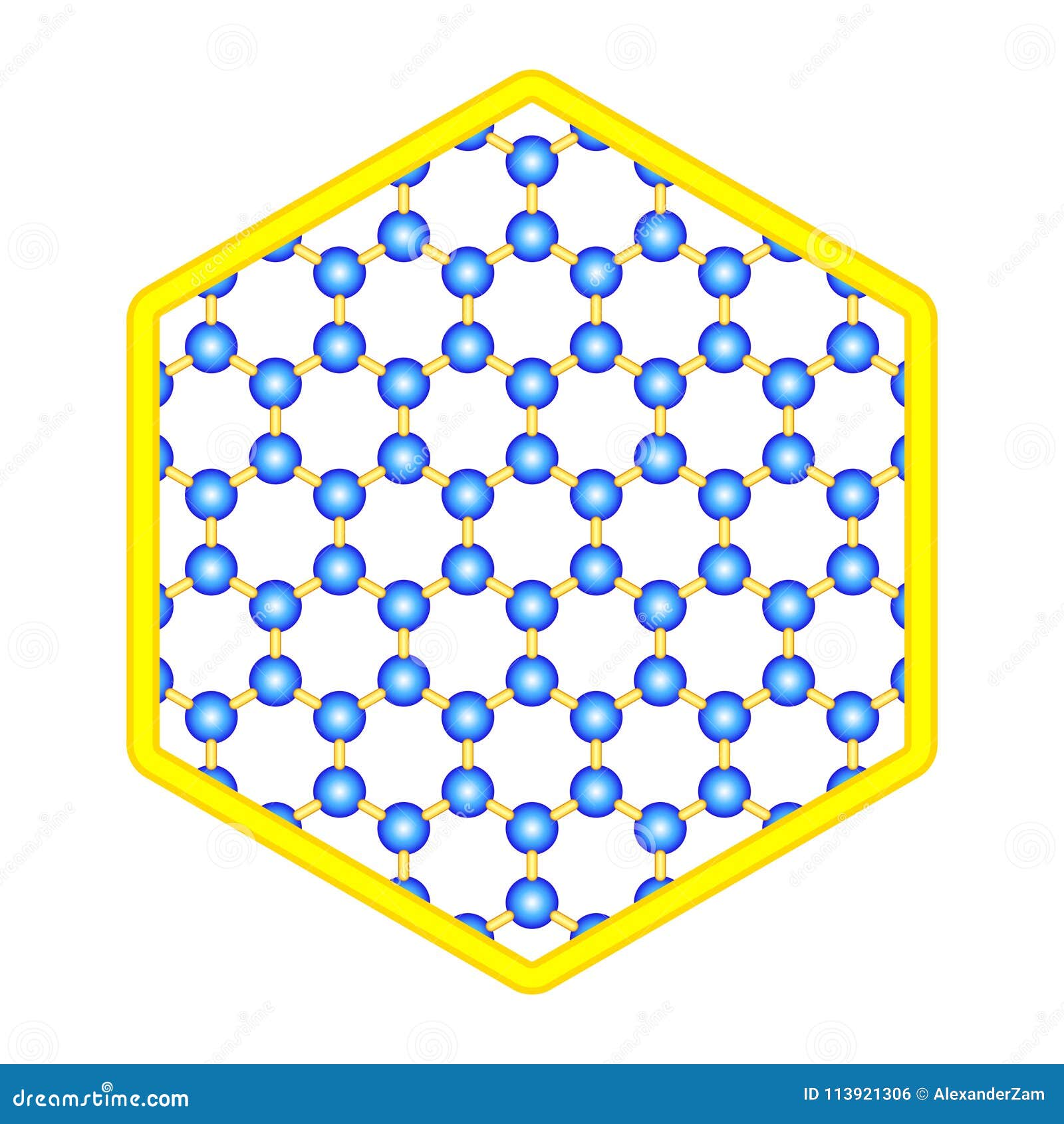 Abstract Hexagon Illustration Stock Vector - Illustration of matrix ...