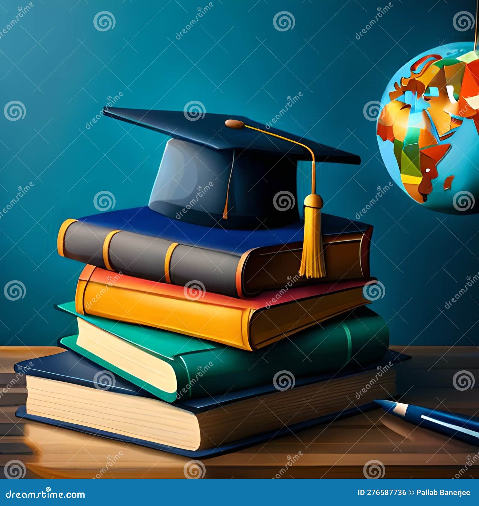 Illustration on Higher Education and Higher Studies Stock Illustration ...