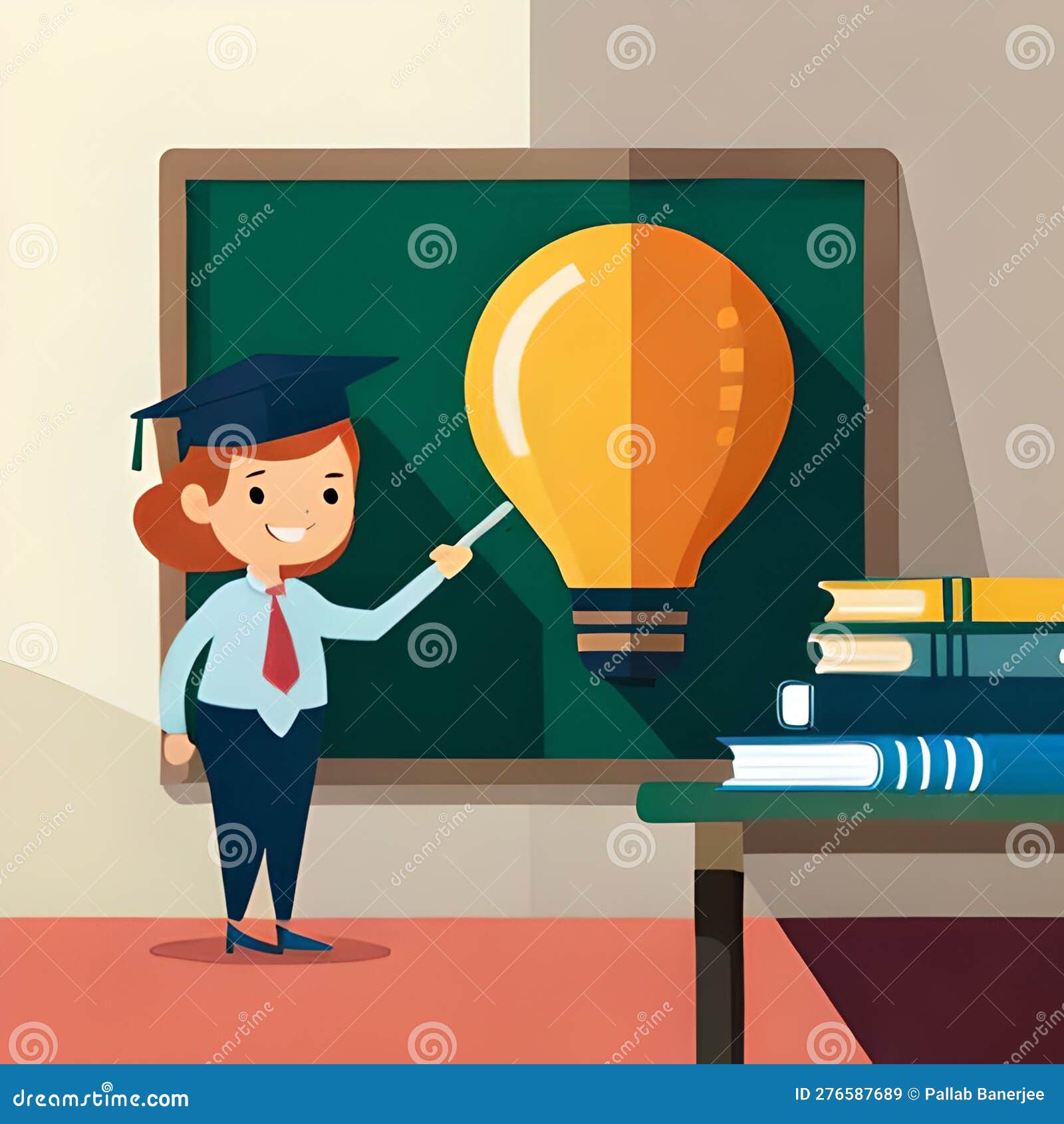Illustration on Higher Education and Higher Studies Stock Illustration ...