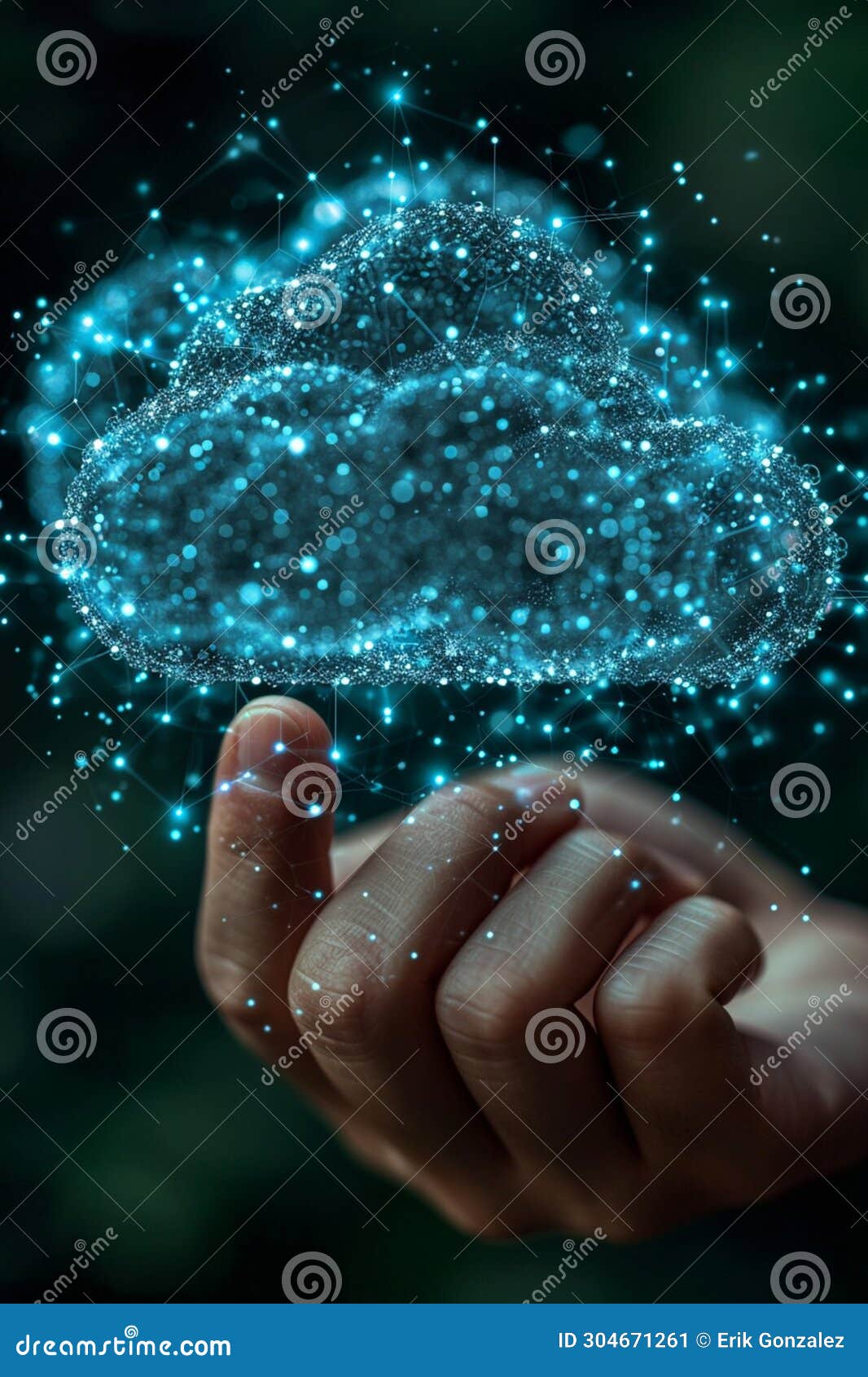 Illustration Highlighting the Concept of Cloud Storage Stock Image ...