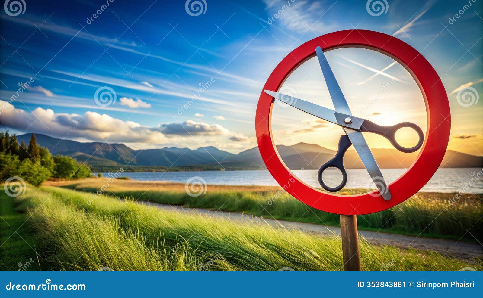 Essential Safety Sign Prohibiting Scissors and Sharp Objects To Prevent ...