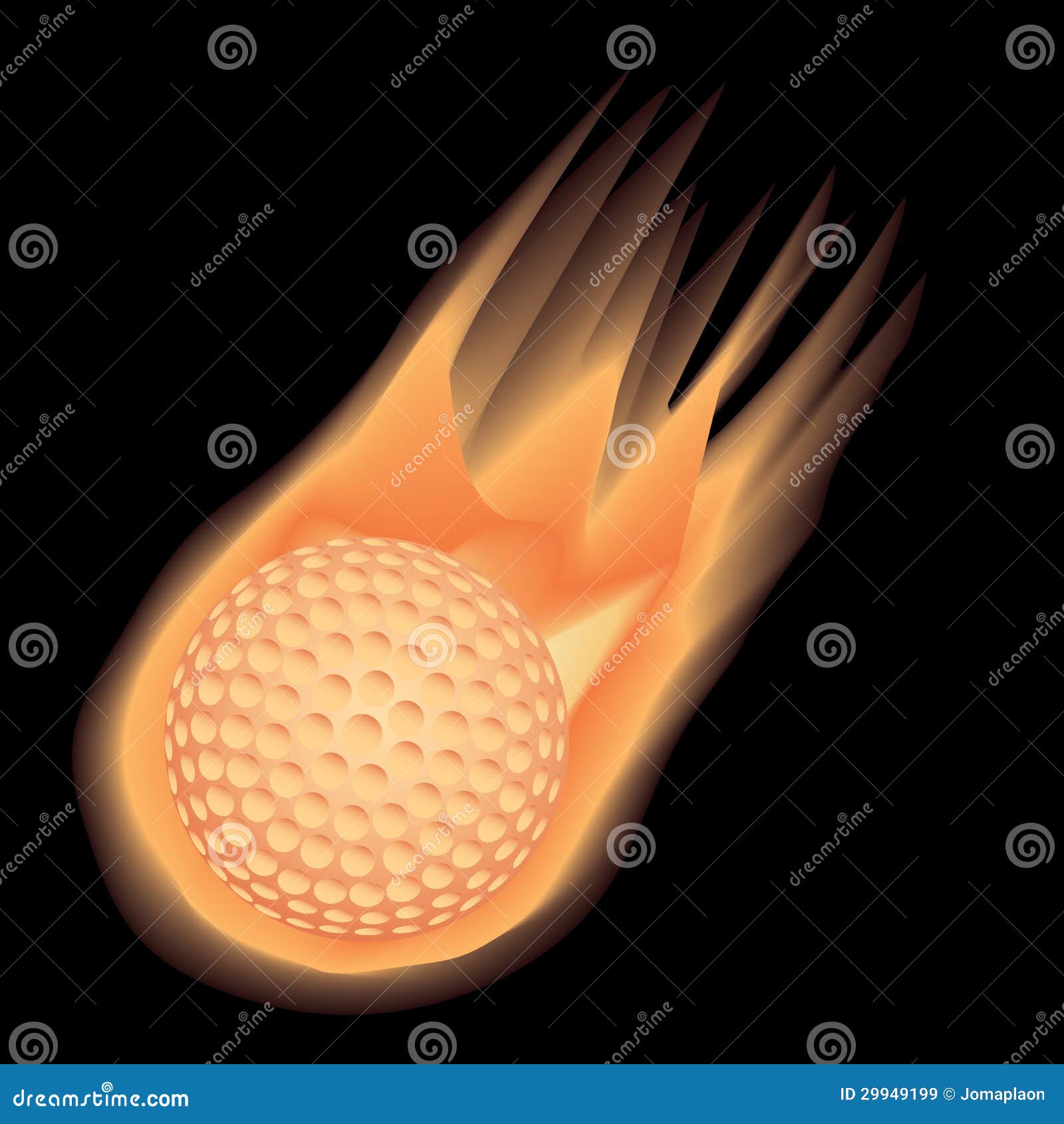 Golf fire stock illustration. Illustration of recreation - 29949199