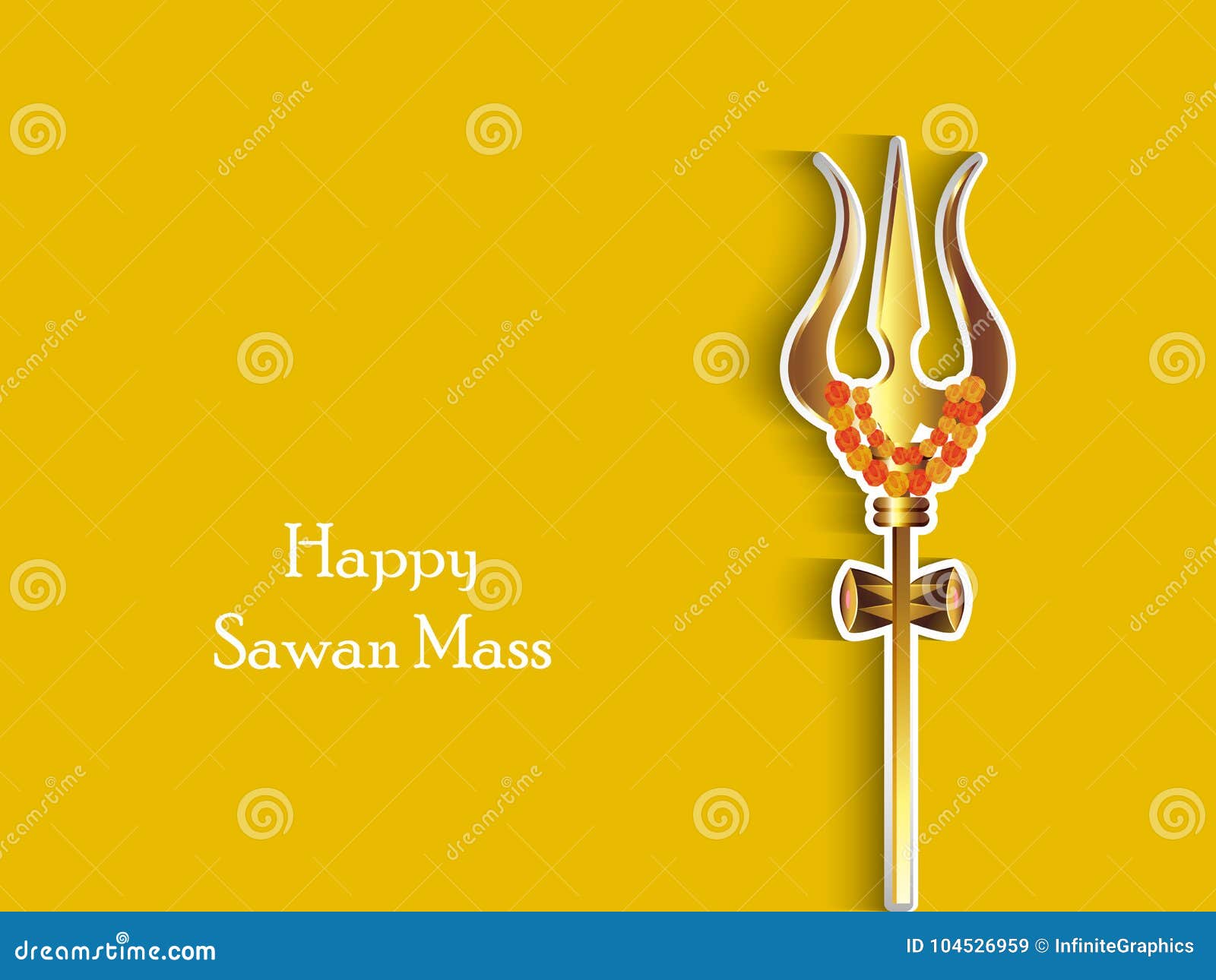 Illustration of Hindu Festival Sawan Mass Background Stock Vector ...