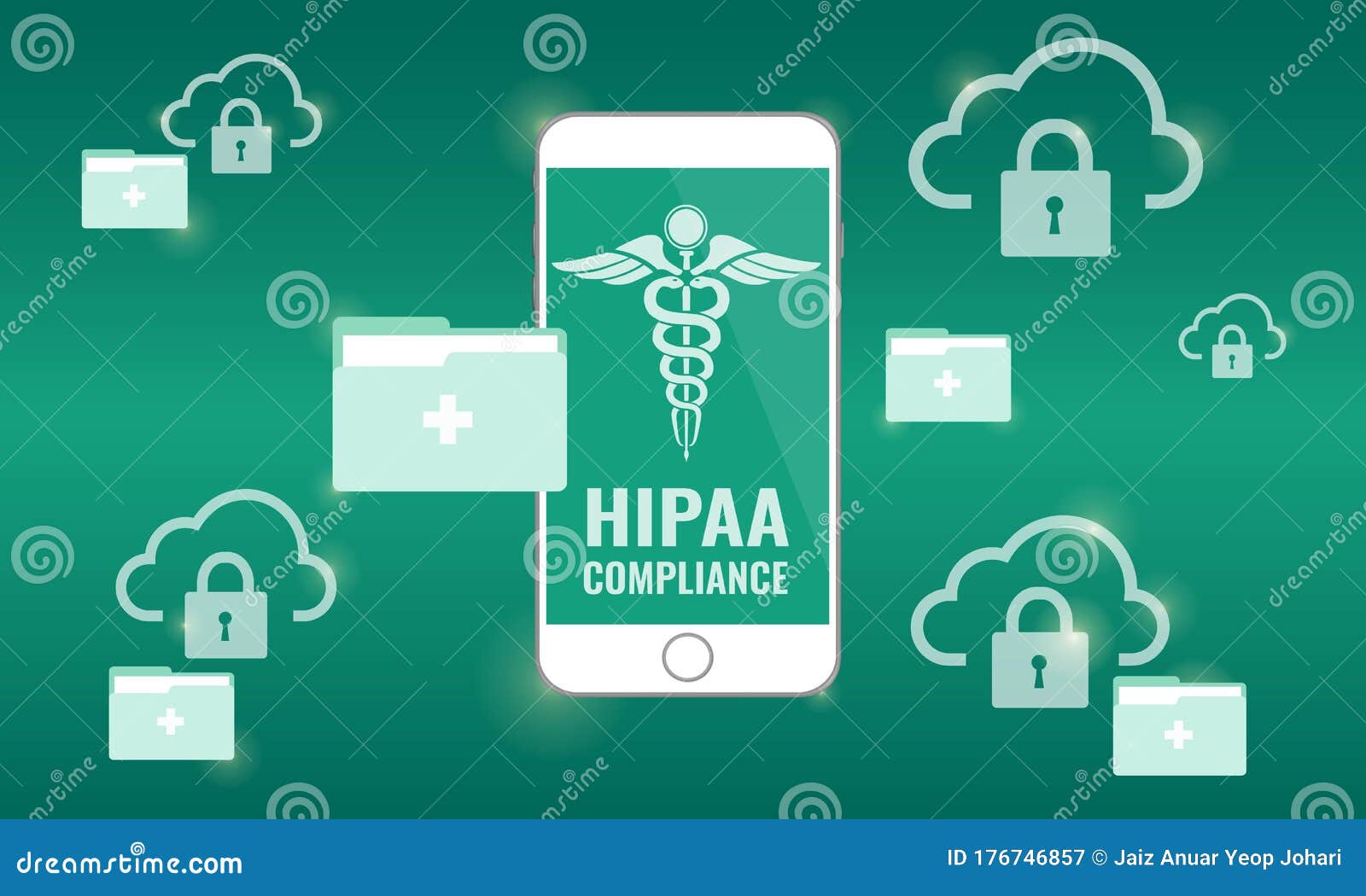Illustration of Hipaa Compliance. Stock Vector - Illustration of ...