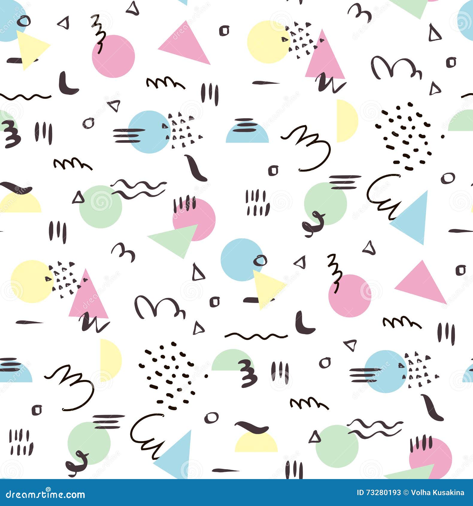 Illustration for Hipsters Memphis Style. Stock Illustration ...