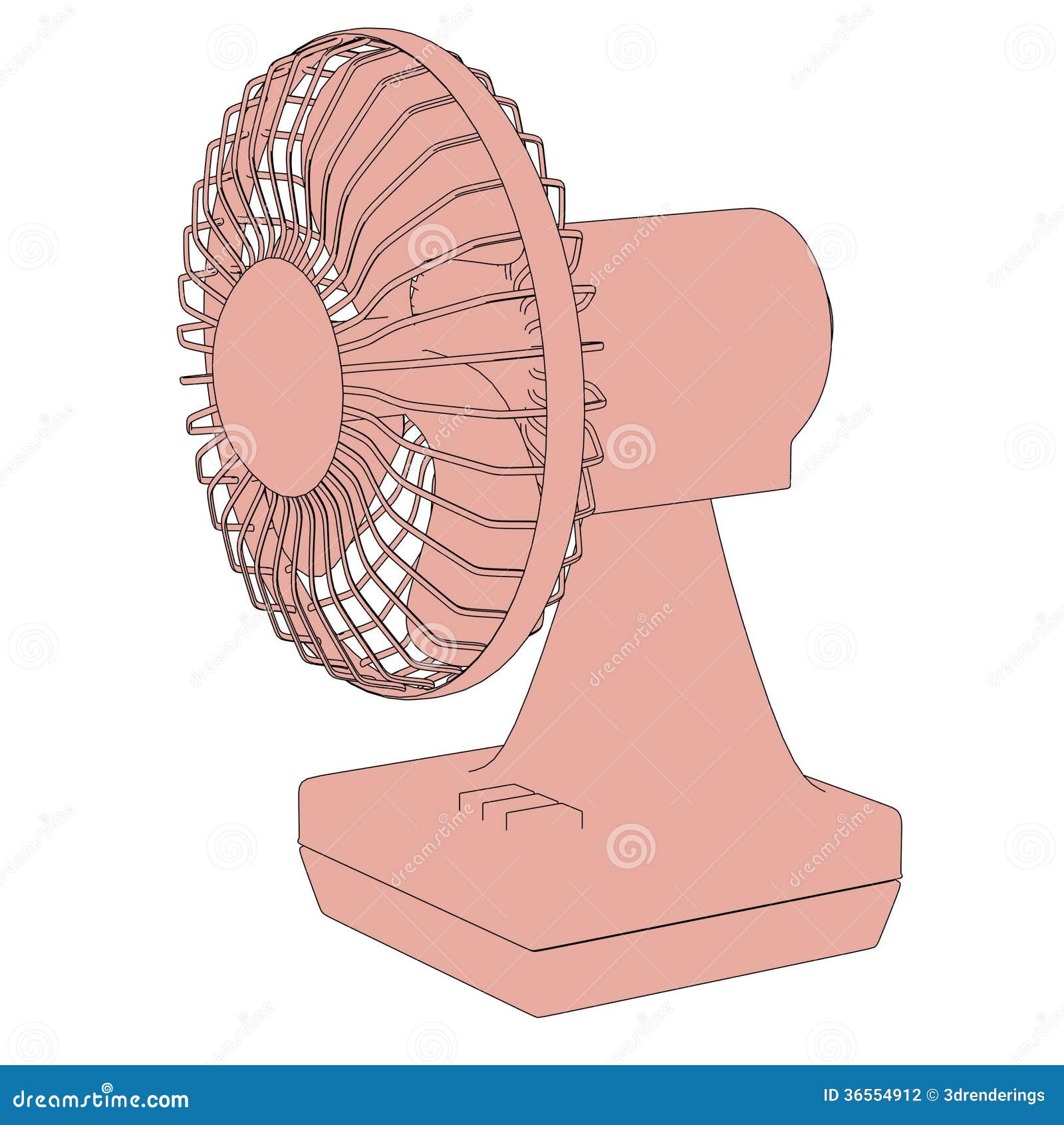 Illustration of home fan stock illustration. Illustration of toon ...