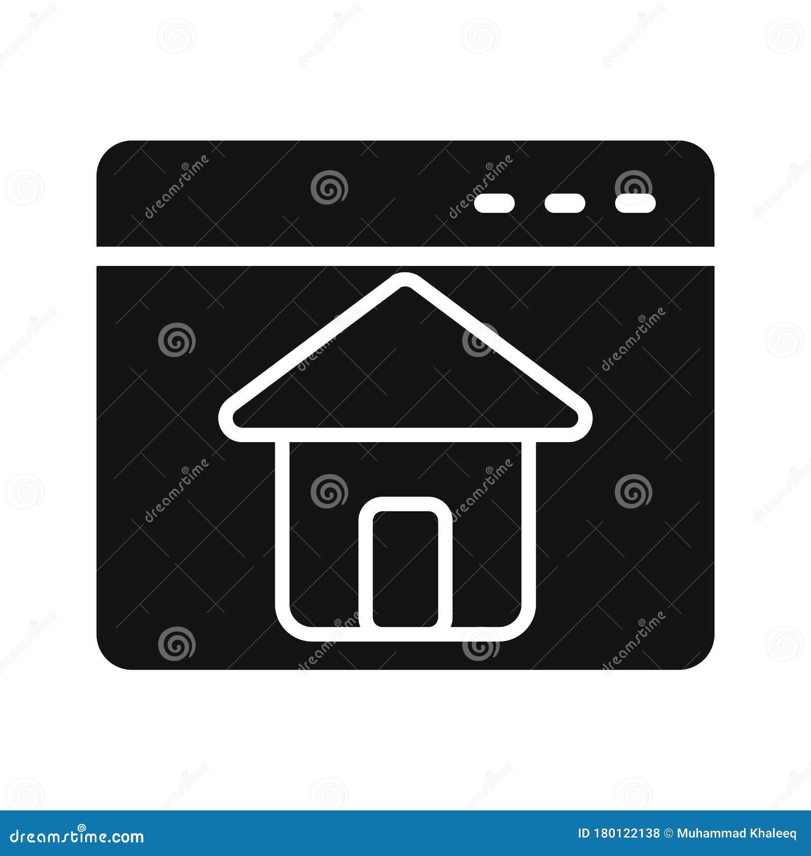 Illustration Homepage Icon for Personal and Commercial Use. Stock ...