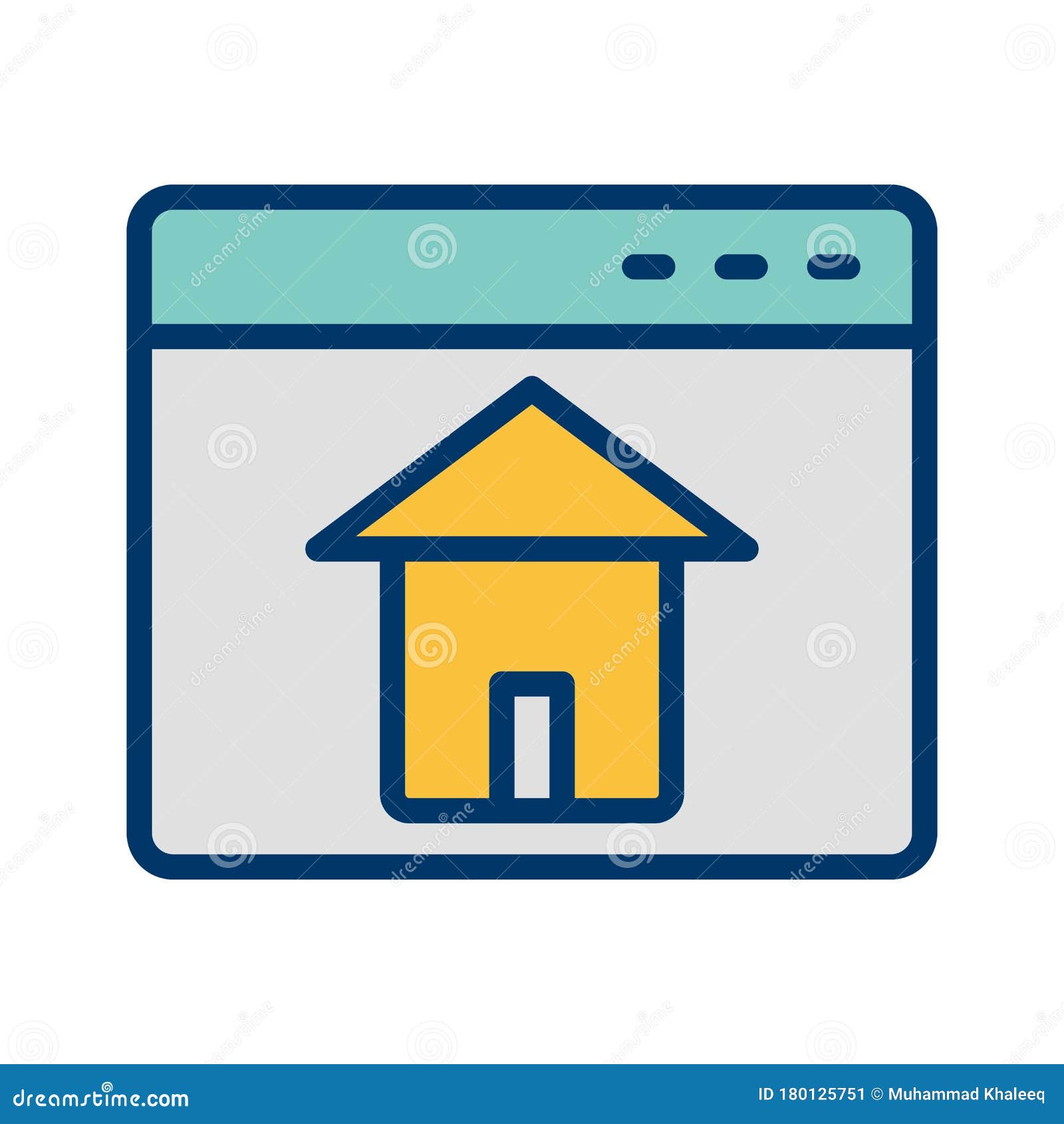 Illustration Homepage Icon for Personal and Commercial Use. Stock ...