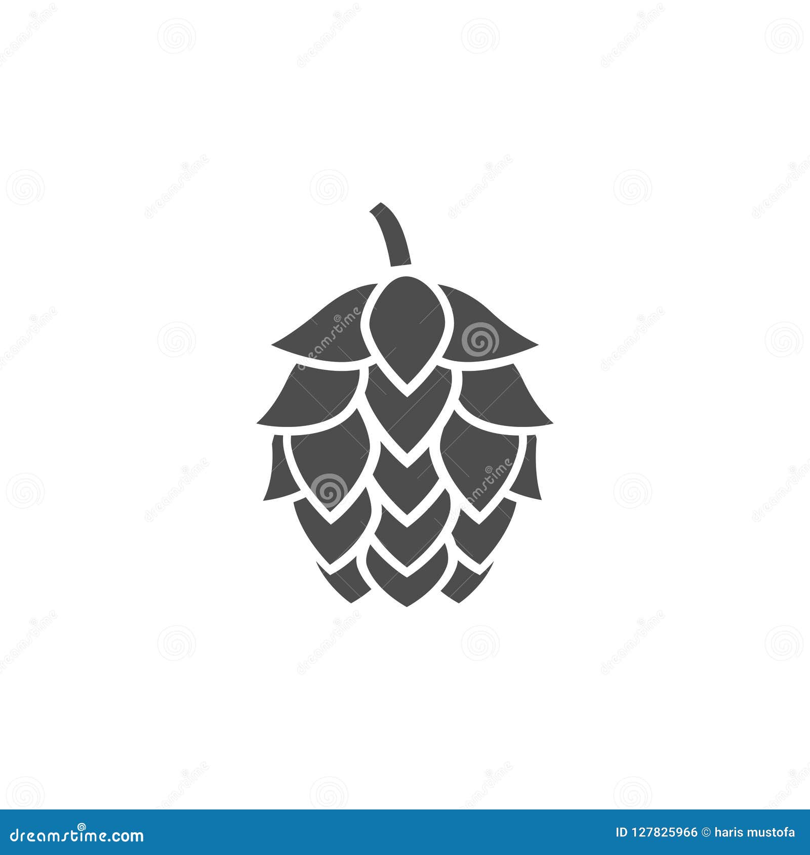 Illustration of Hop Silhouette Vector Template Design Stock Vector ...