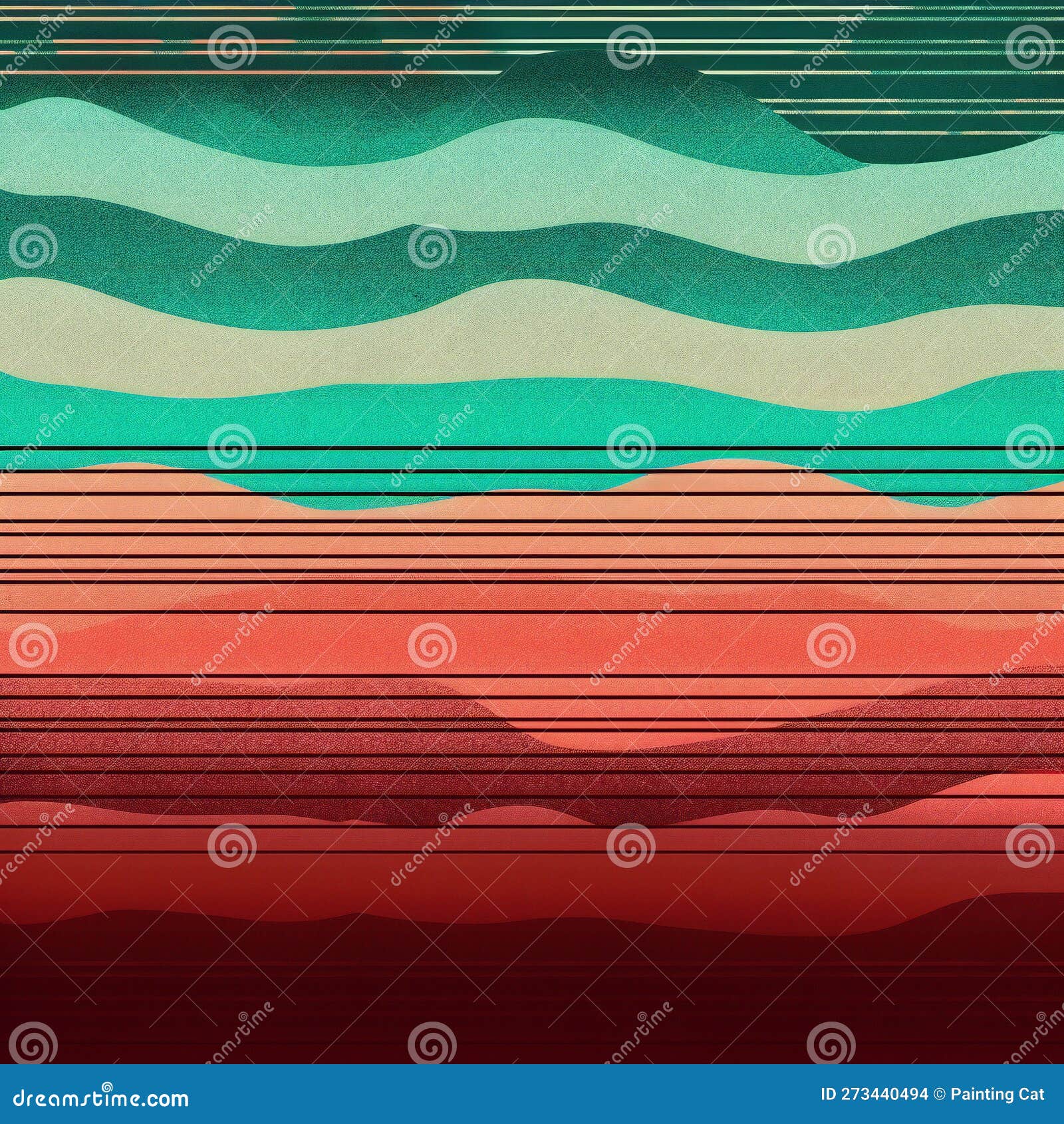 Horizontal Colorful Wave Background, Abstract, Backgrounds Stock ...