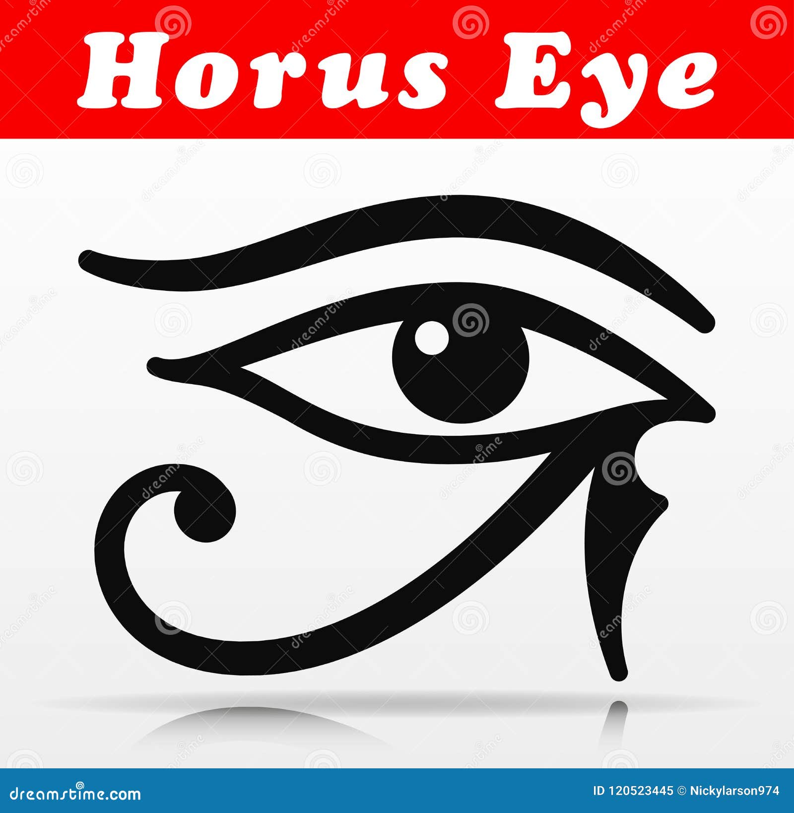 Horus Eye Vector Icon Design Stock Vector - Illustration of white ...