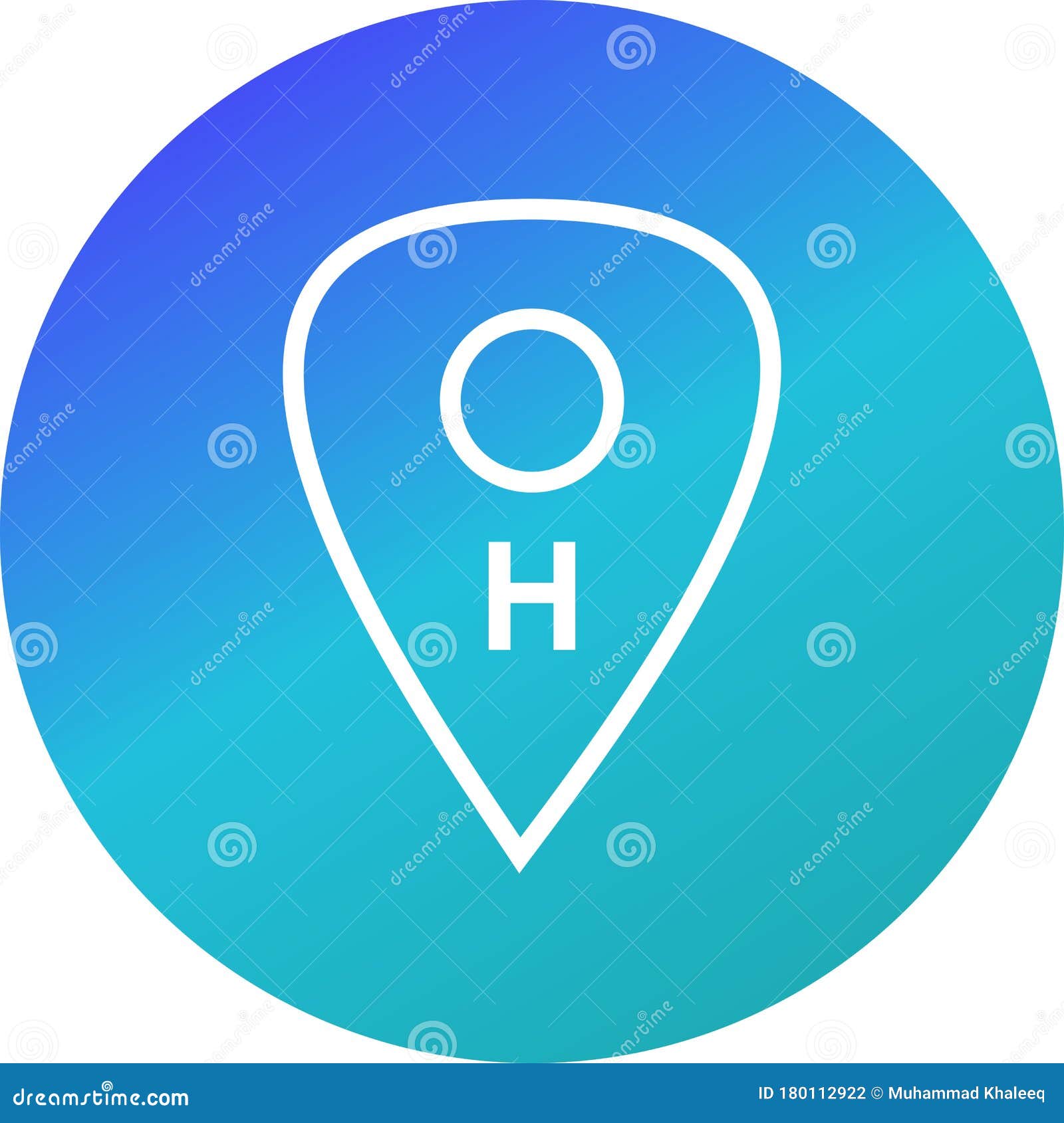 Illustration Hospital Location Icon for Personal and Commercial Use ...