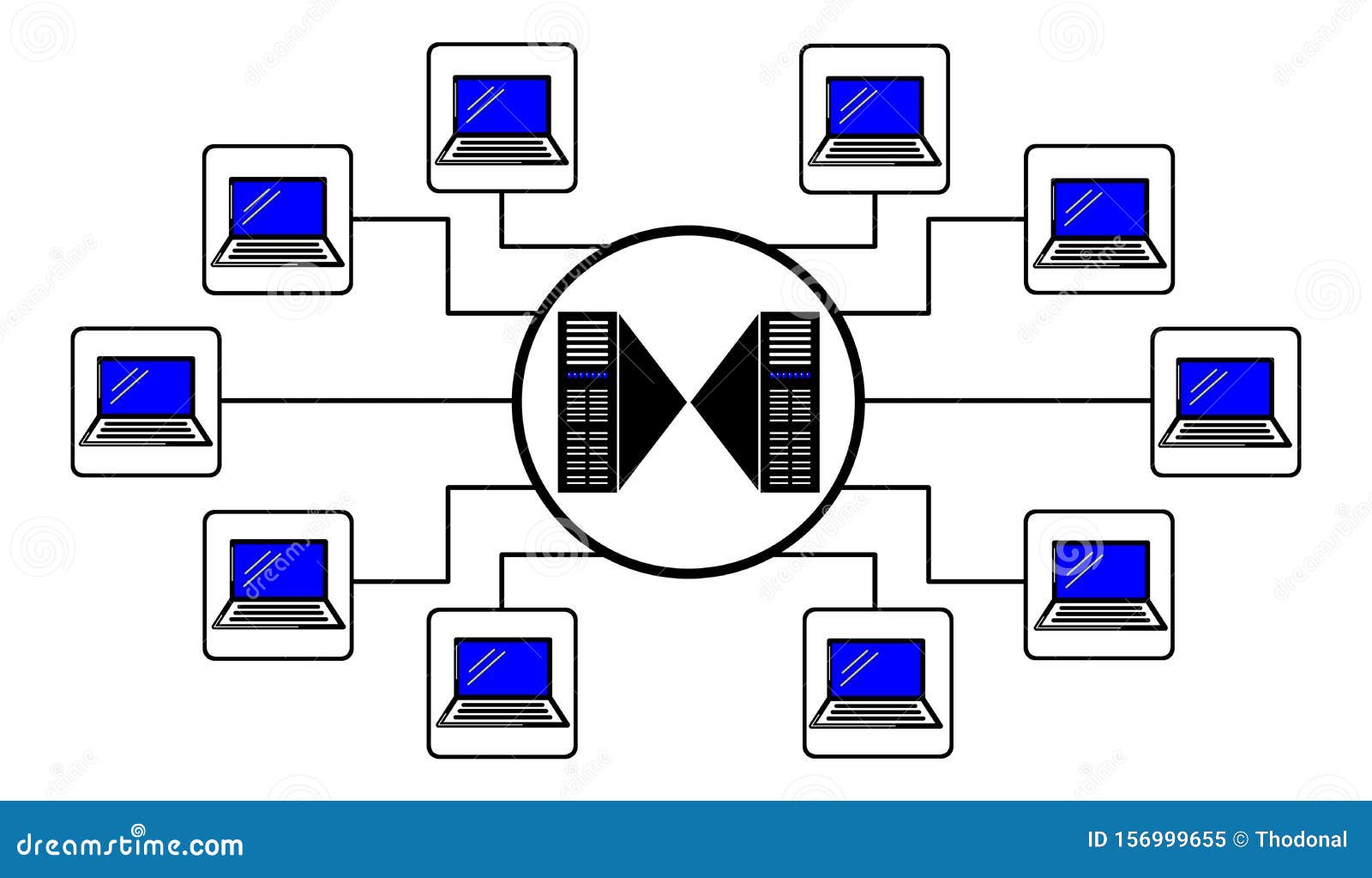 Concept of hosting stock illustration. Illustration of datacenter ...