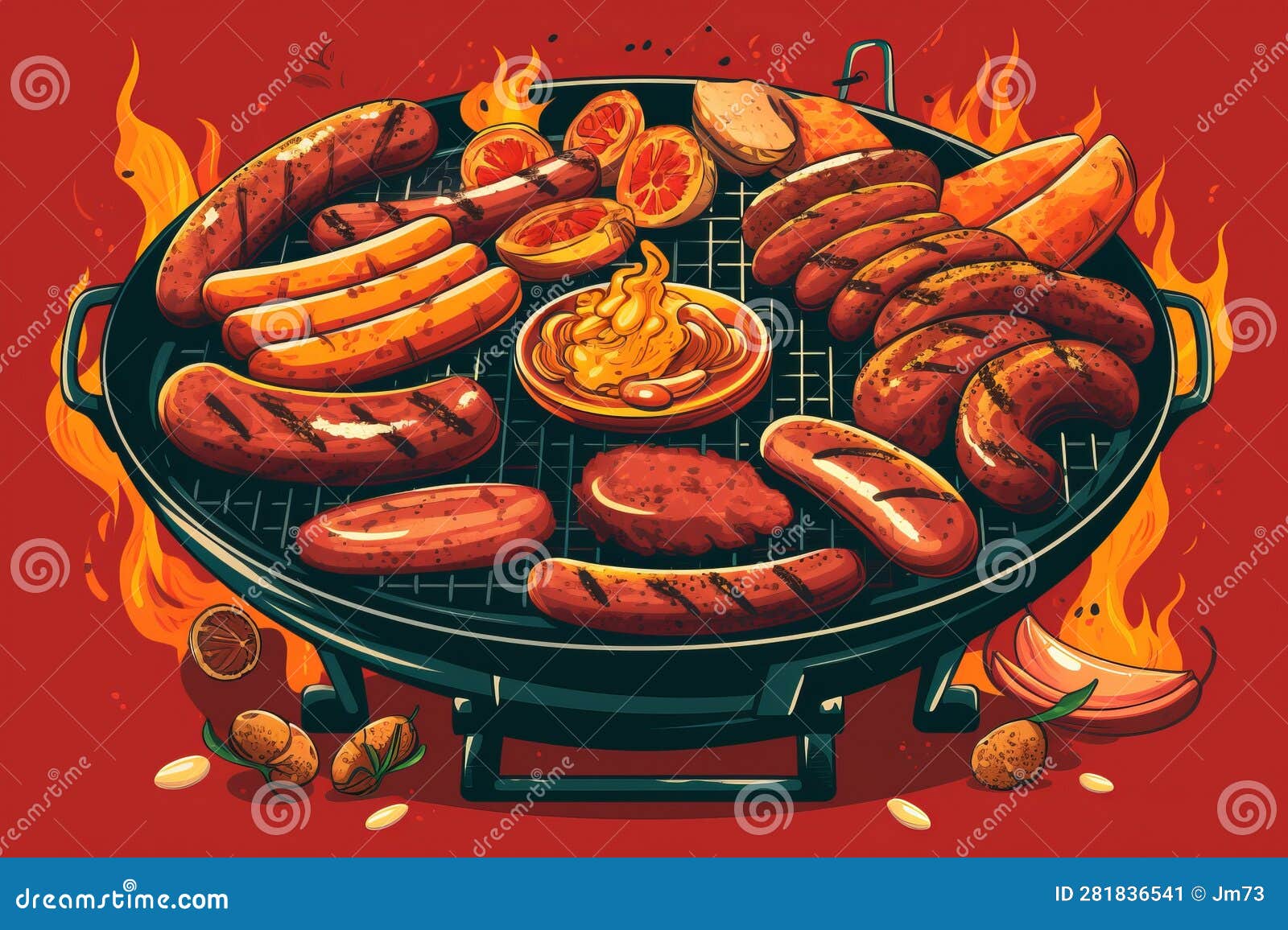 Meat Delicacies Set For Butcher Shop Menu Design. Farm Organic Food ...