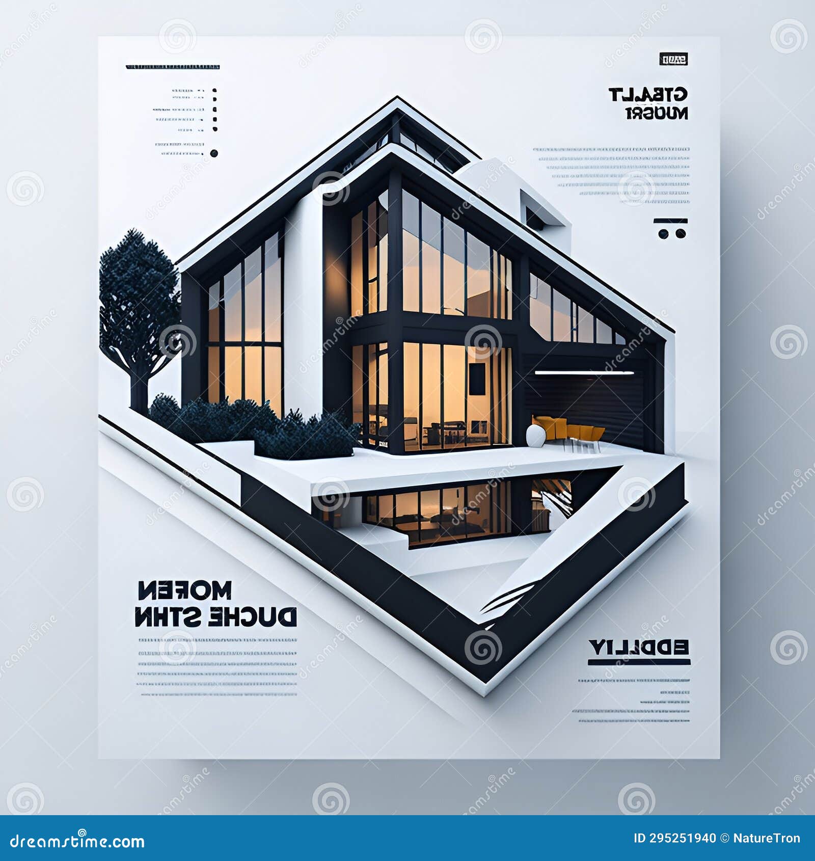 Illustration of a House Design Template Stock Illustration ...