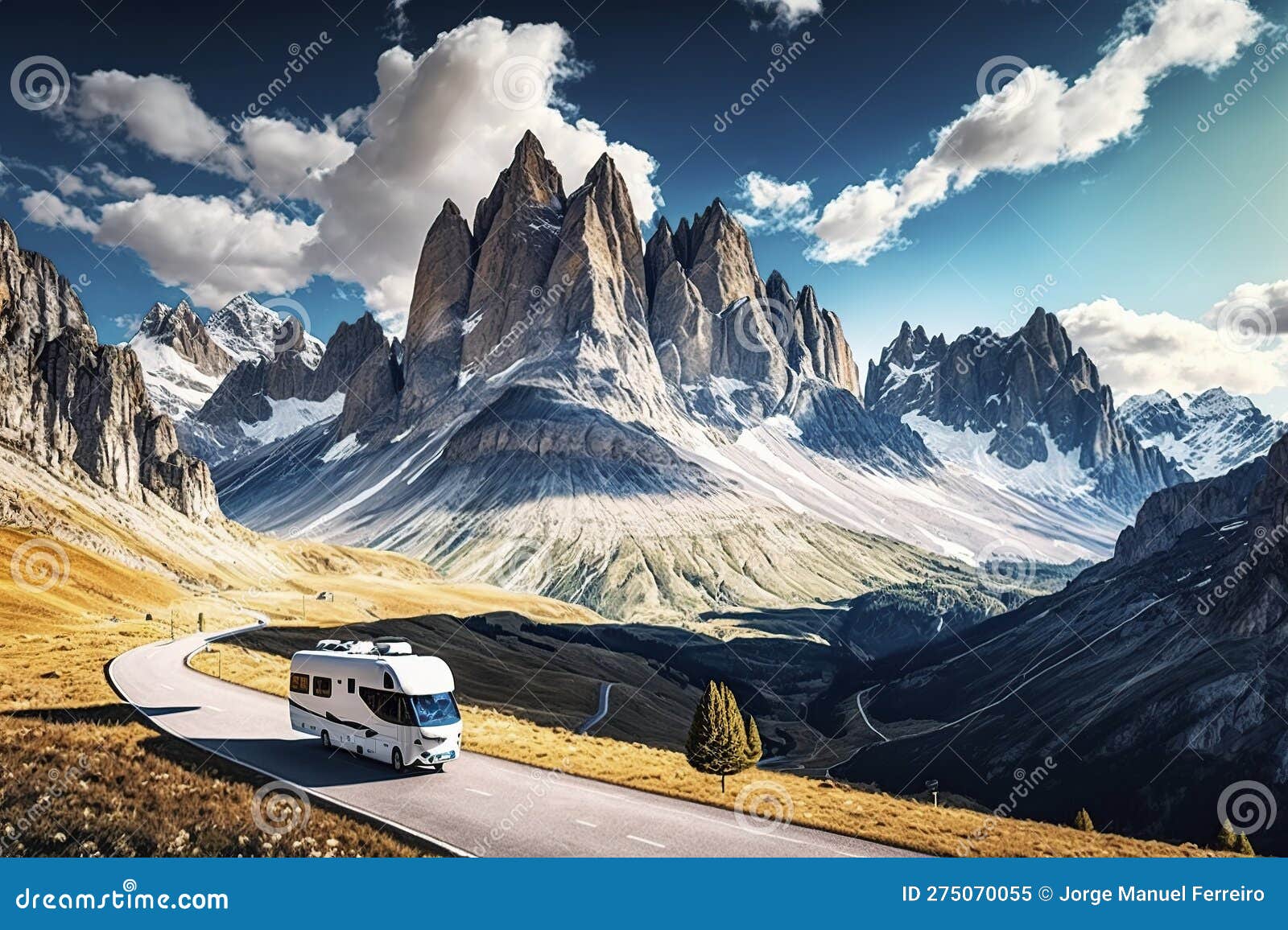 Illustration, Huge Mountains of the Italian Alps ,generative Ai Stock ...