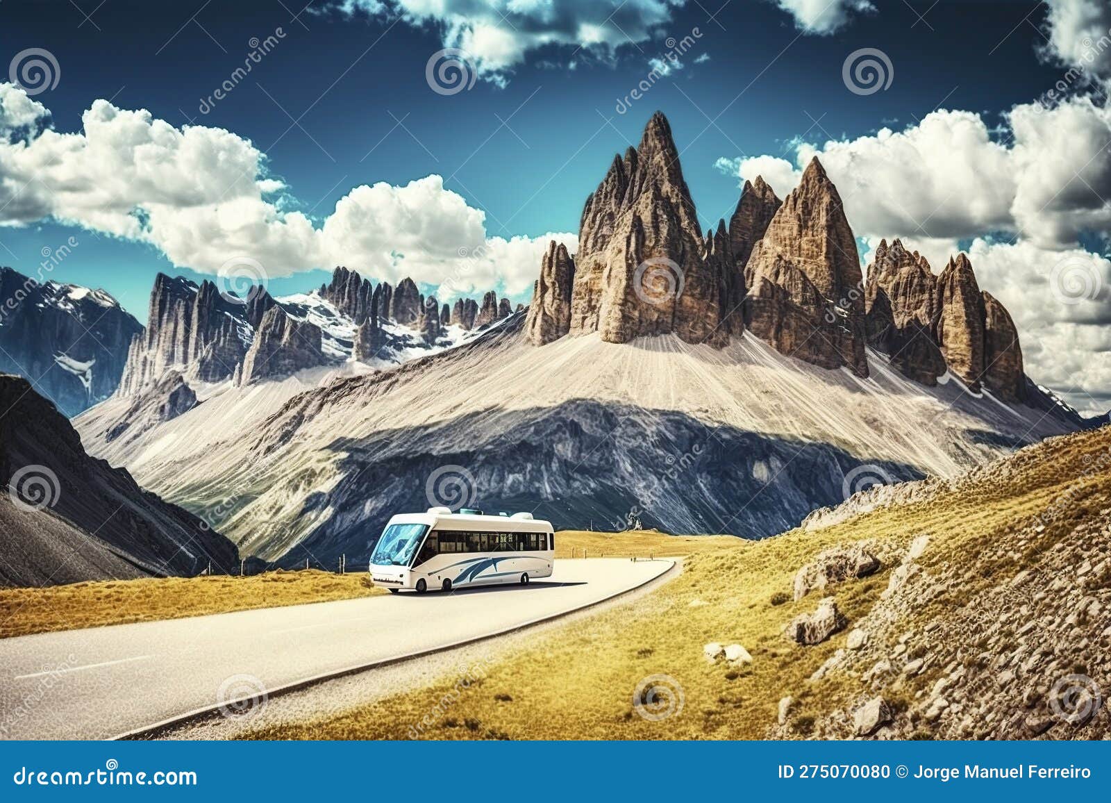 Illustration, Huge Mountains of the Italian Alps ,generative Ai Stock ...