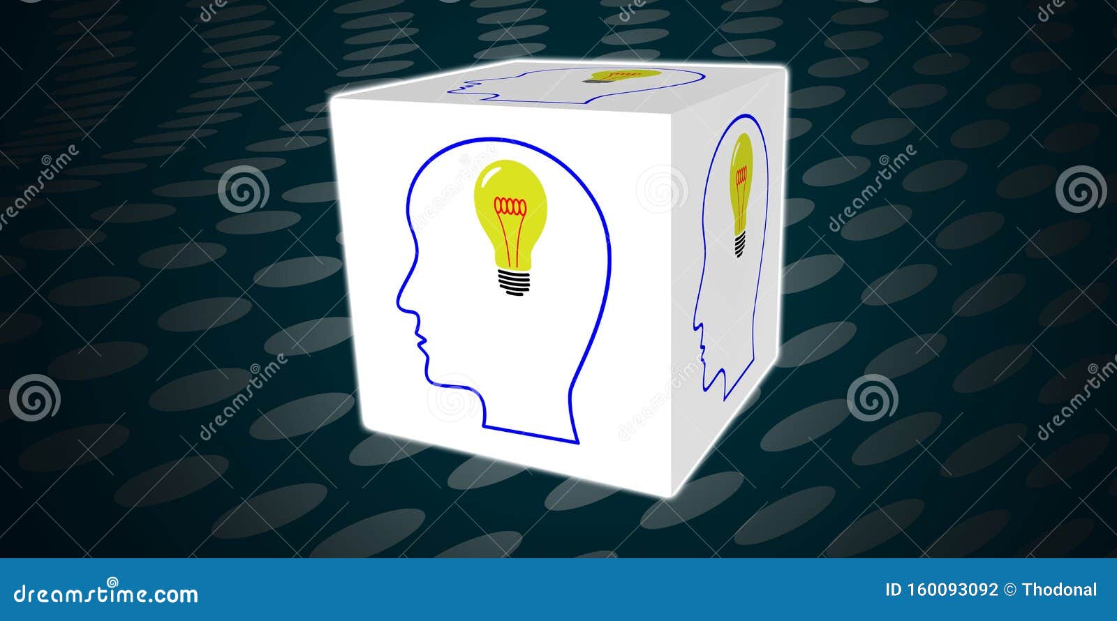 Concept of Human Brain Ideas Stock Illustration - Illustration of ...