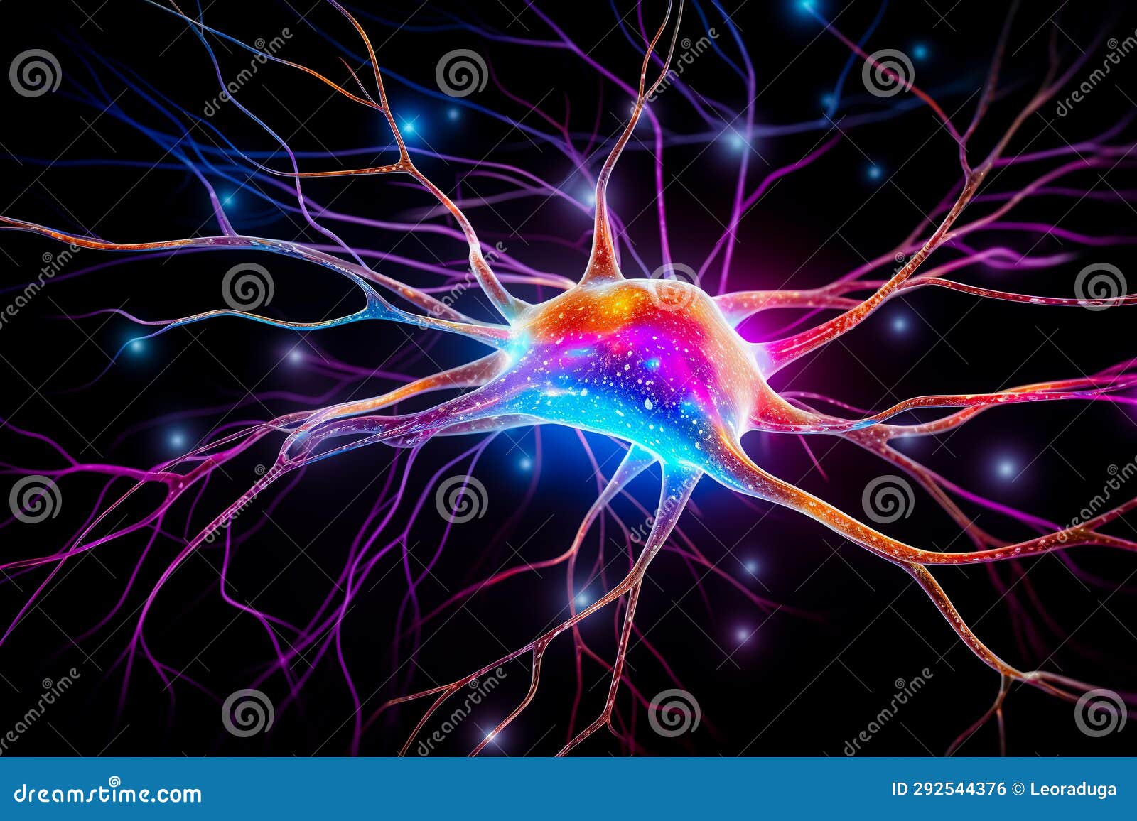 Illustration Of Human Brain Nerve Tracts Based On Magnetic Resonance ...