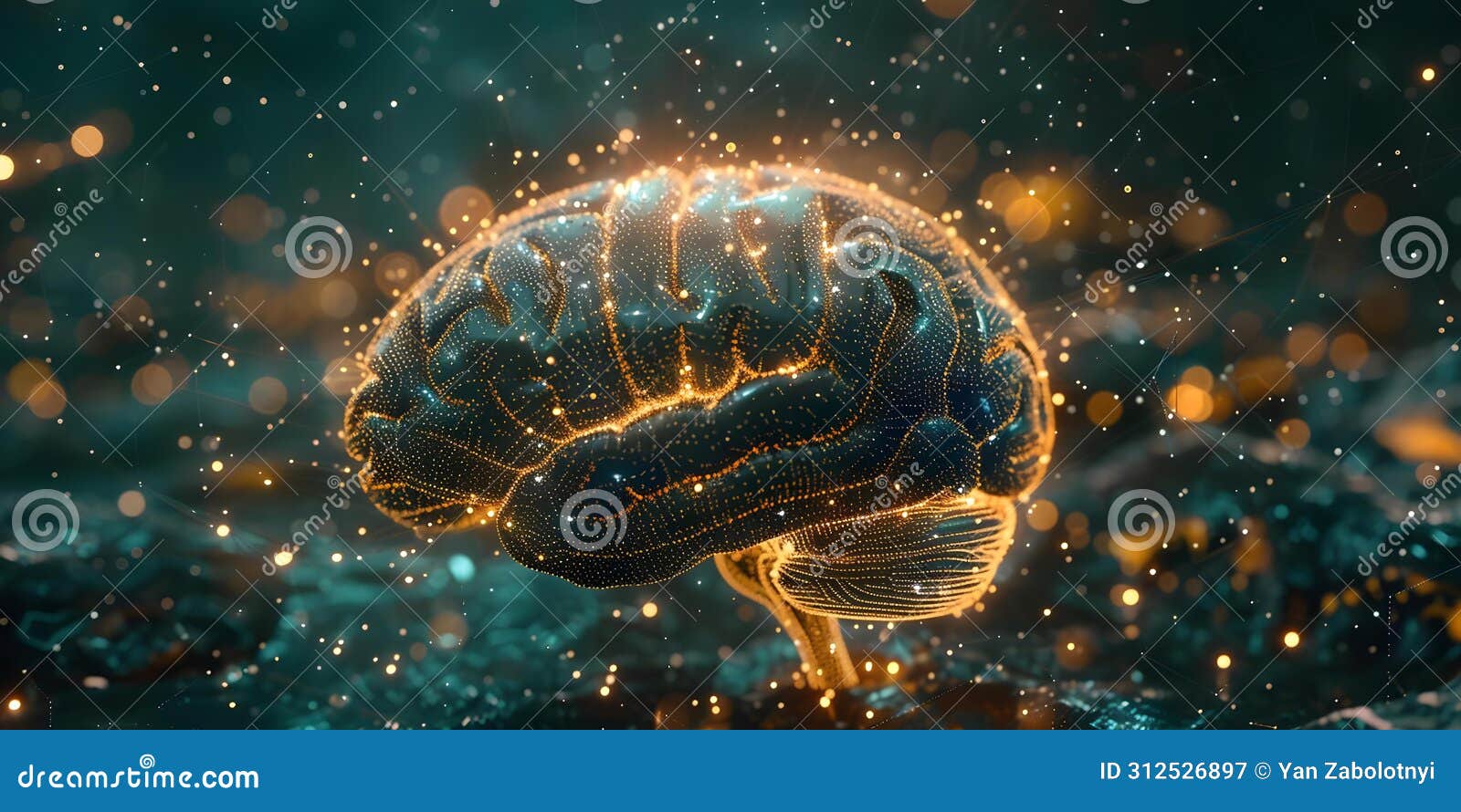 Complex Connections In Neural Network Vector Illustration ...