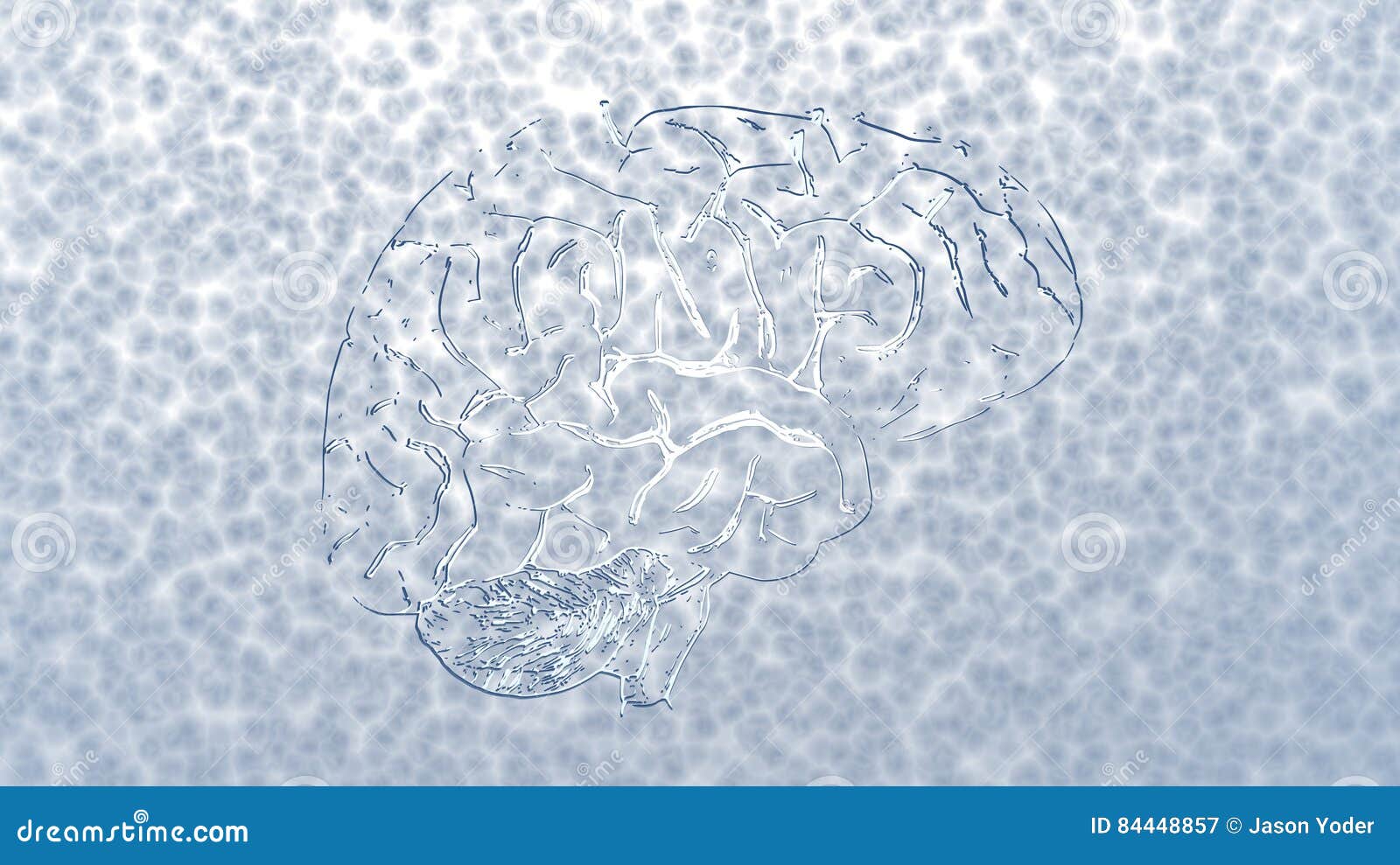 Illustration of a Human Brain Stock Illustration - Illustration of ...