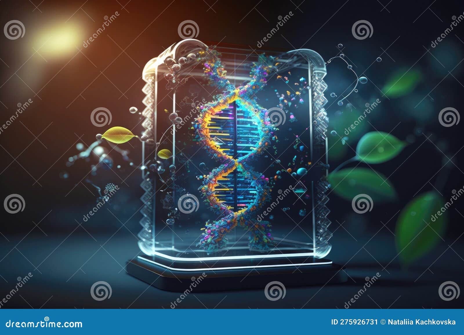 Illustration of human DNA stock illustration. Illustration of concept ...