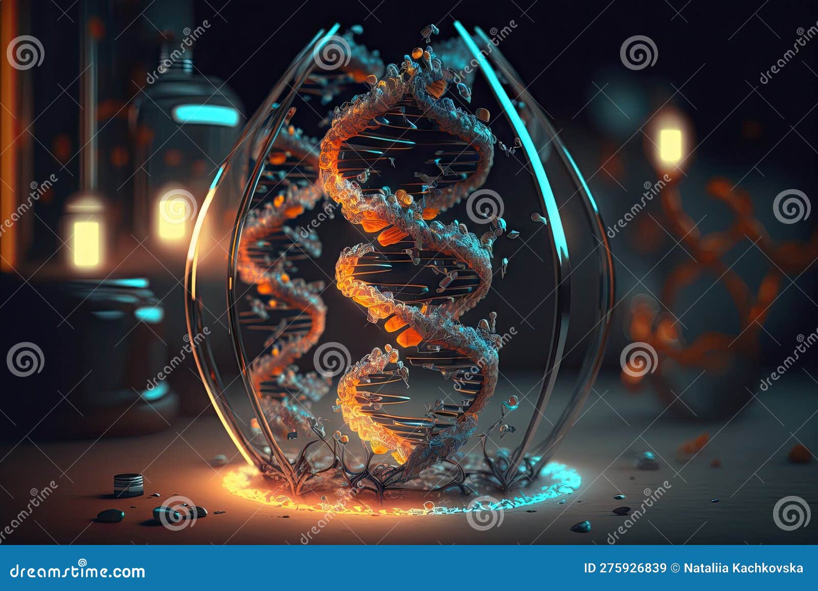 Illustration of human DNA stock illustration. Illustration of element ...