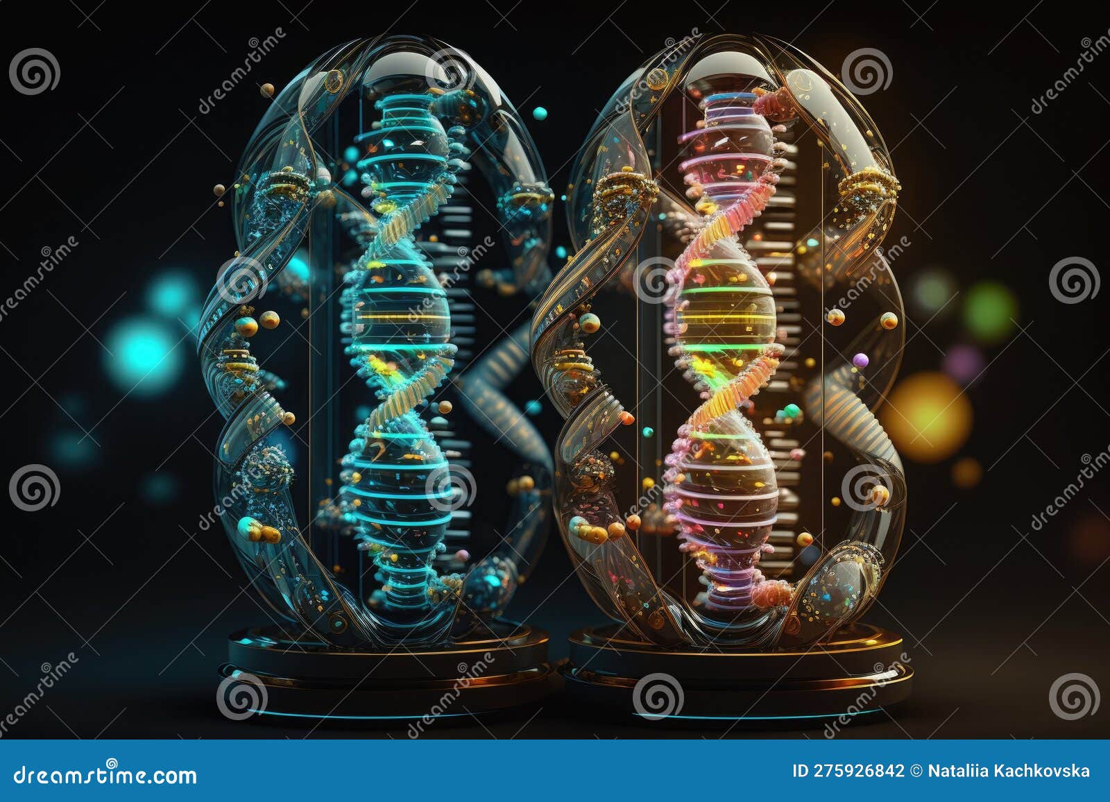 Illustration of human DNA stock illustration. Illustration of medicine ...