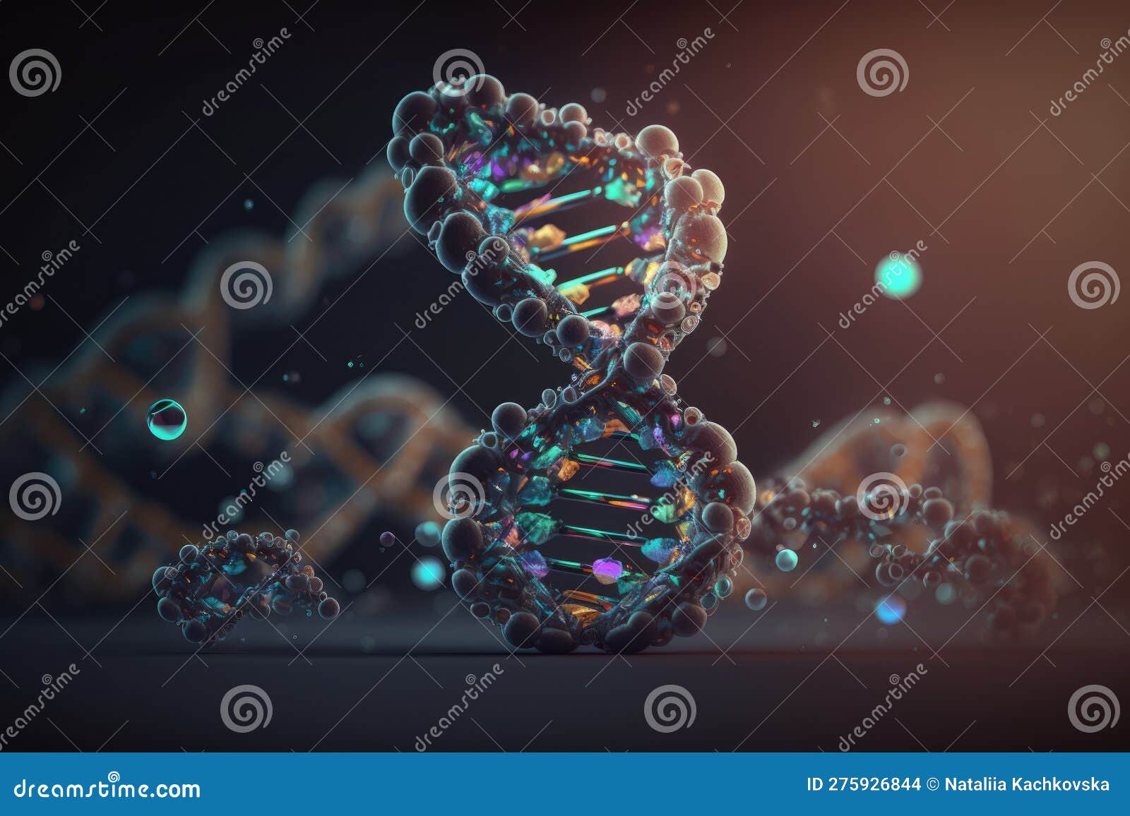 Illustration of human DNA stock illustration. Illustration of ...