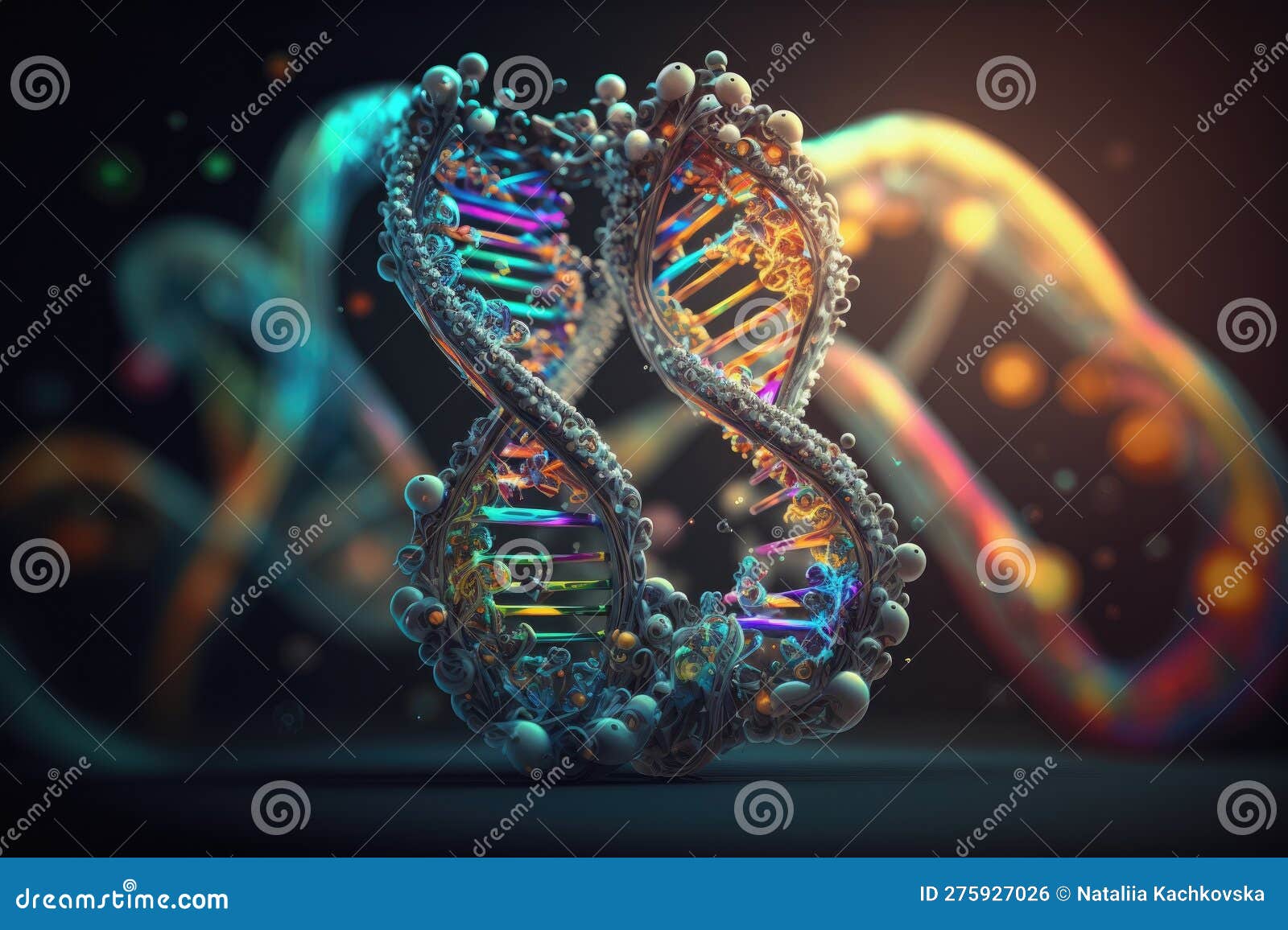 Illustration of human DNA stock illustration. Illustration of genome ...