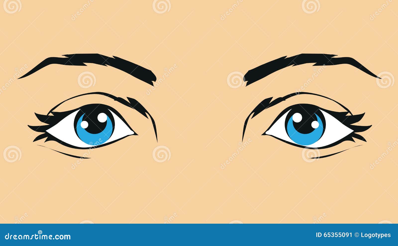Cartoon Human Eyes