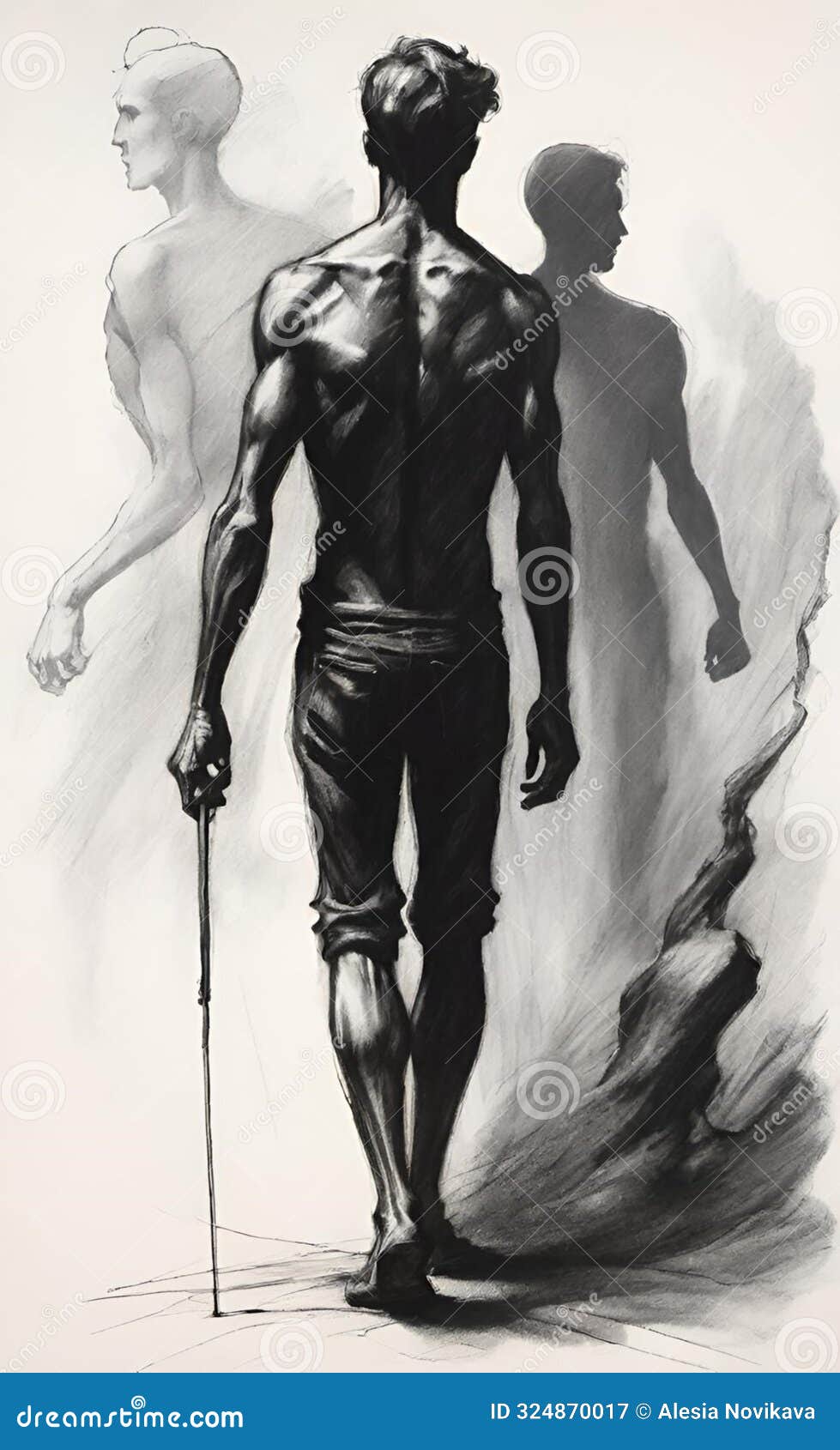 Figures, Silhouettes of People on a Light Background Stock Illustration ...