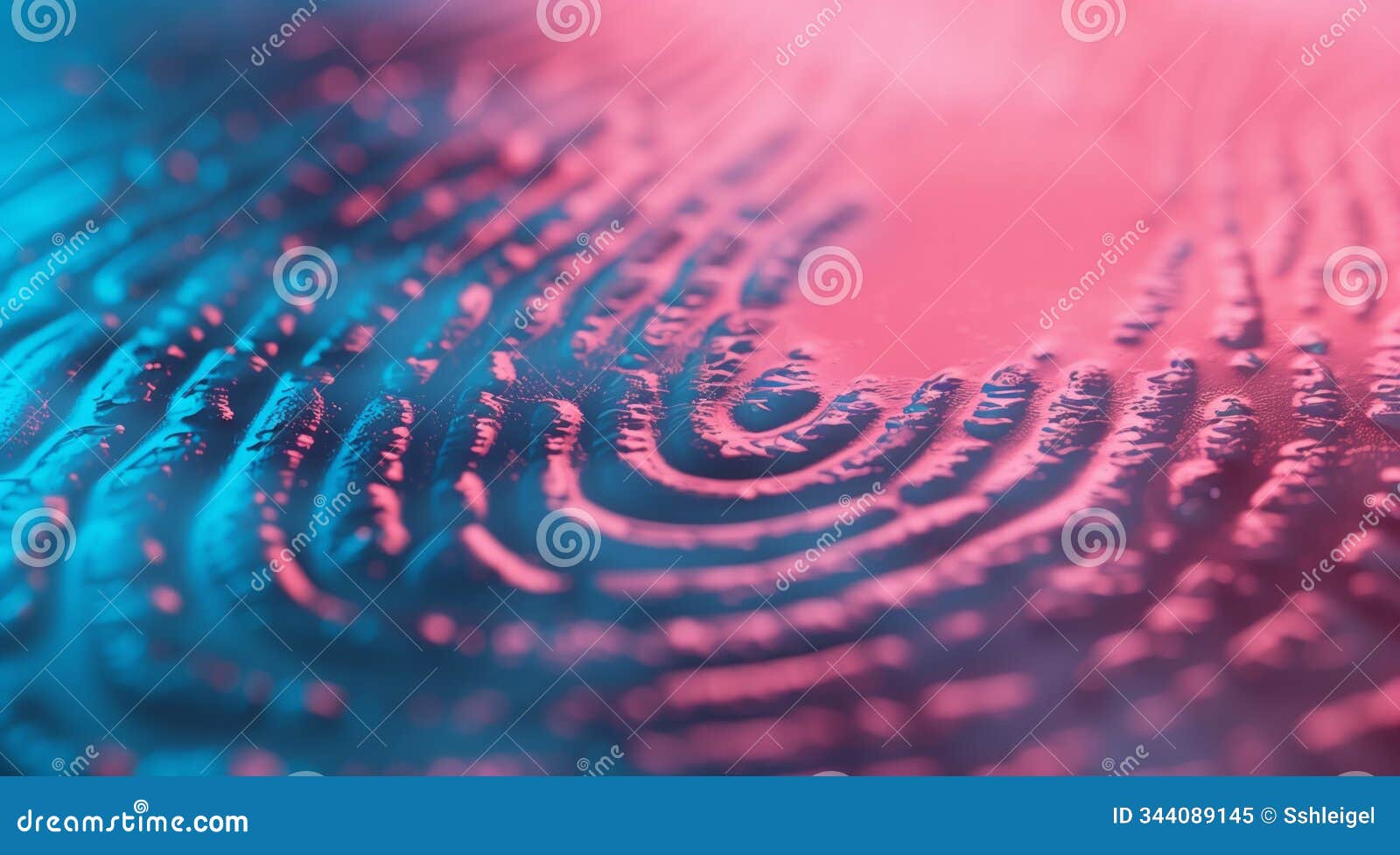 Illustration of Human Fingerprint, Security Technology and Biometric ...